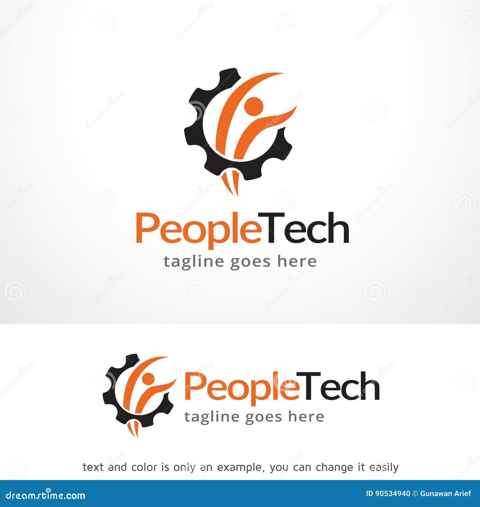 People Tech Logo Template Design Vector, Emblem, Design Concept ...