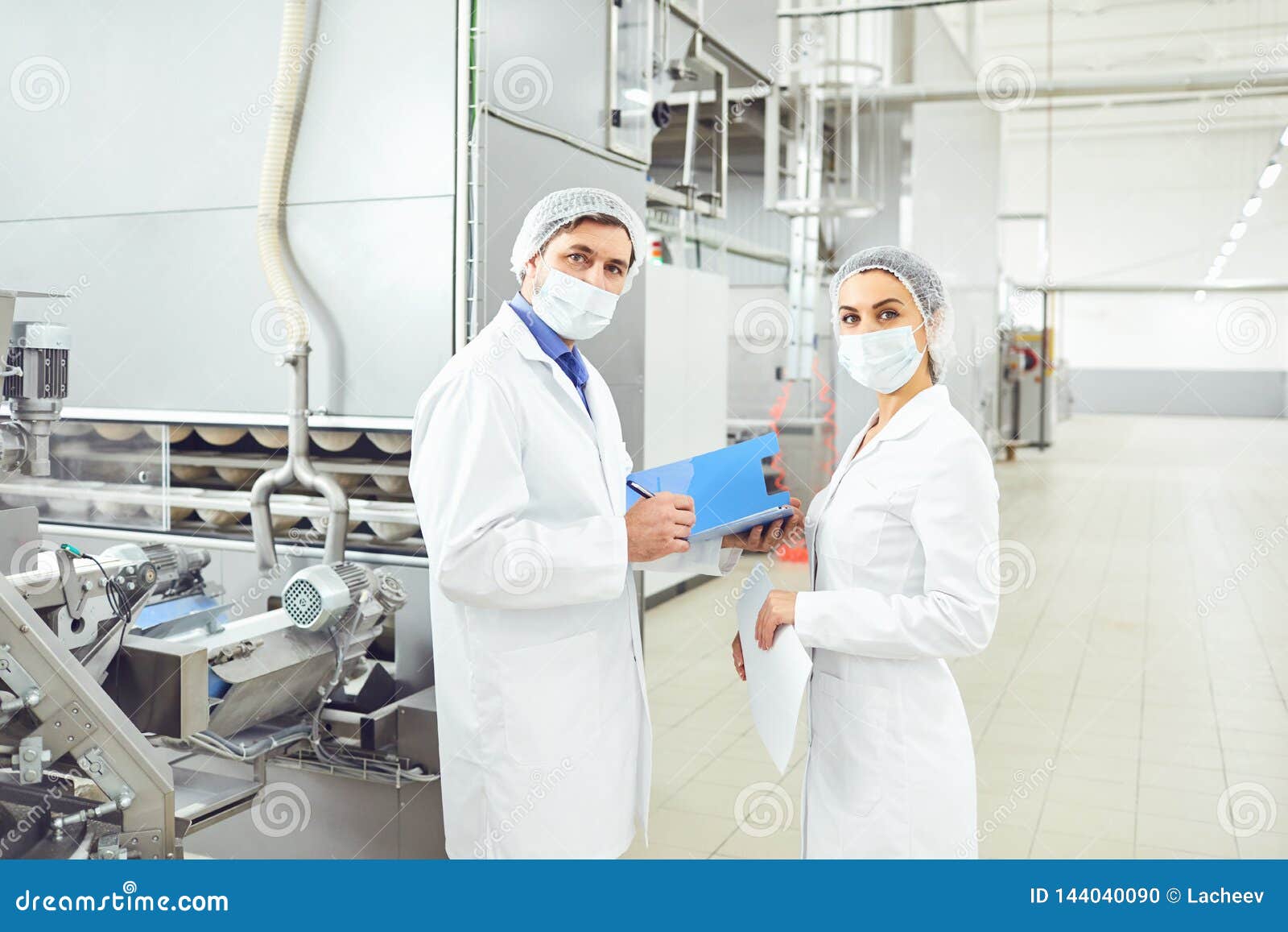 Food Factory Fabrication, Industrial Conveyor Belt Or Line With Process ...