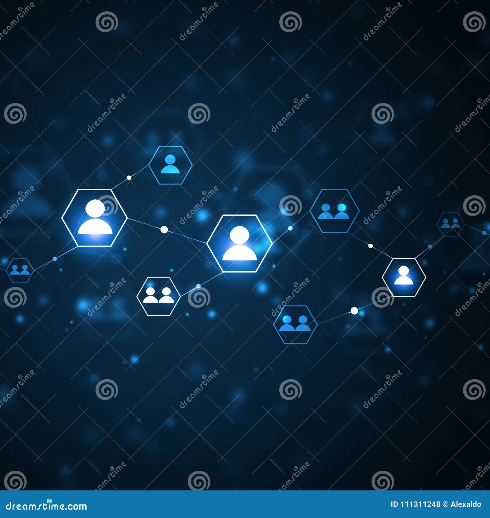 People Technology Connections Stock Illustration - Illustration of ...