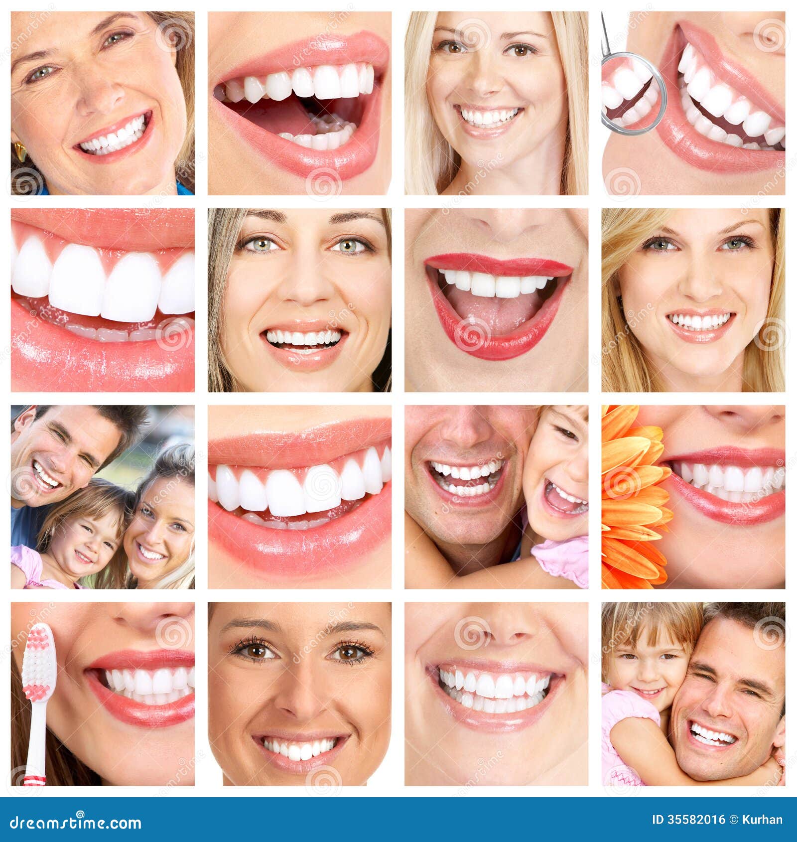 People teeth collage. stock photo. Image of human, background - 35582016