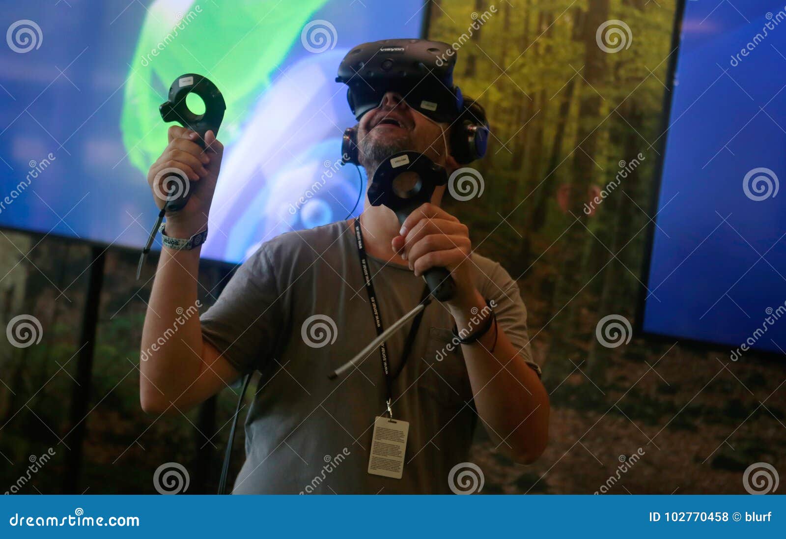 Vr Gaming Sets at Sonar Festival Editorial Stock Photo - Image of ...