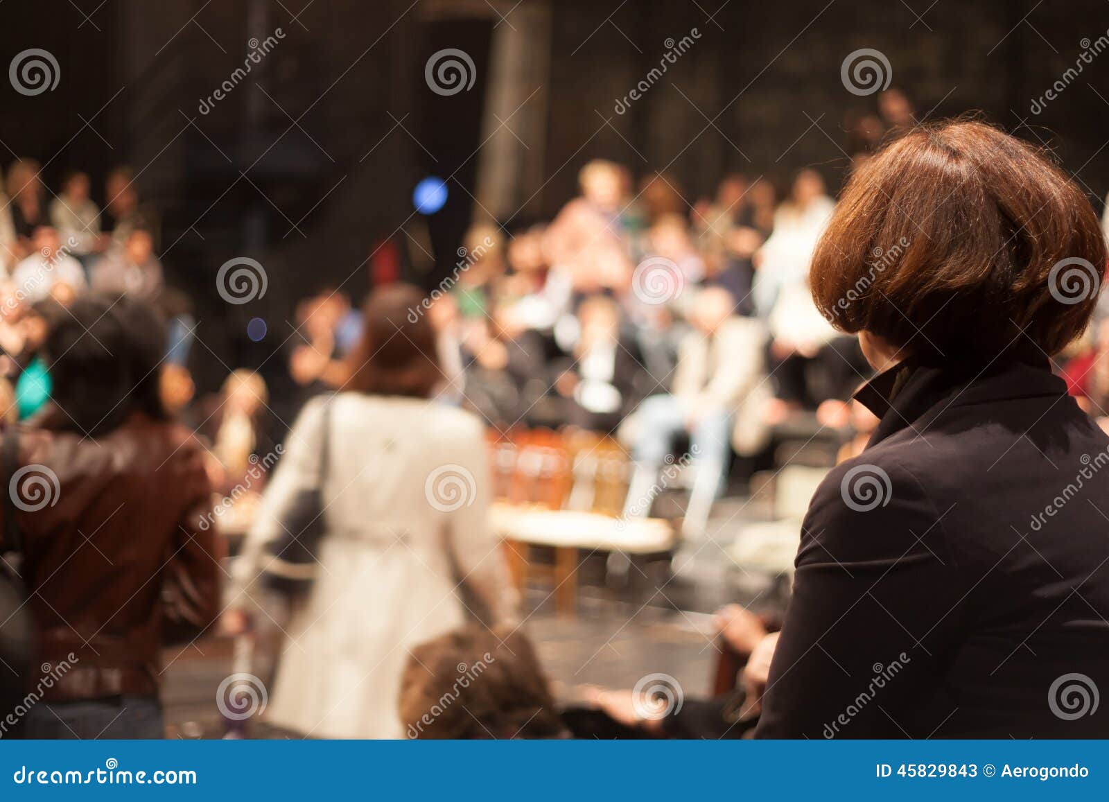 People in theater stock image. Image of audience, businesspeople - 45829843