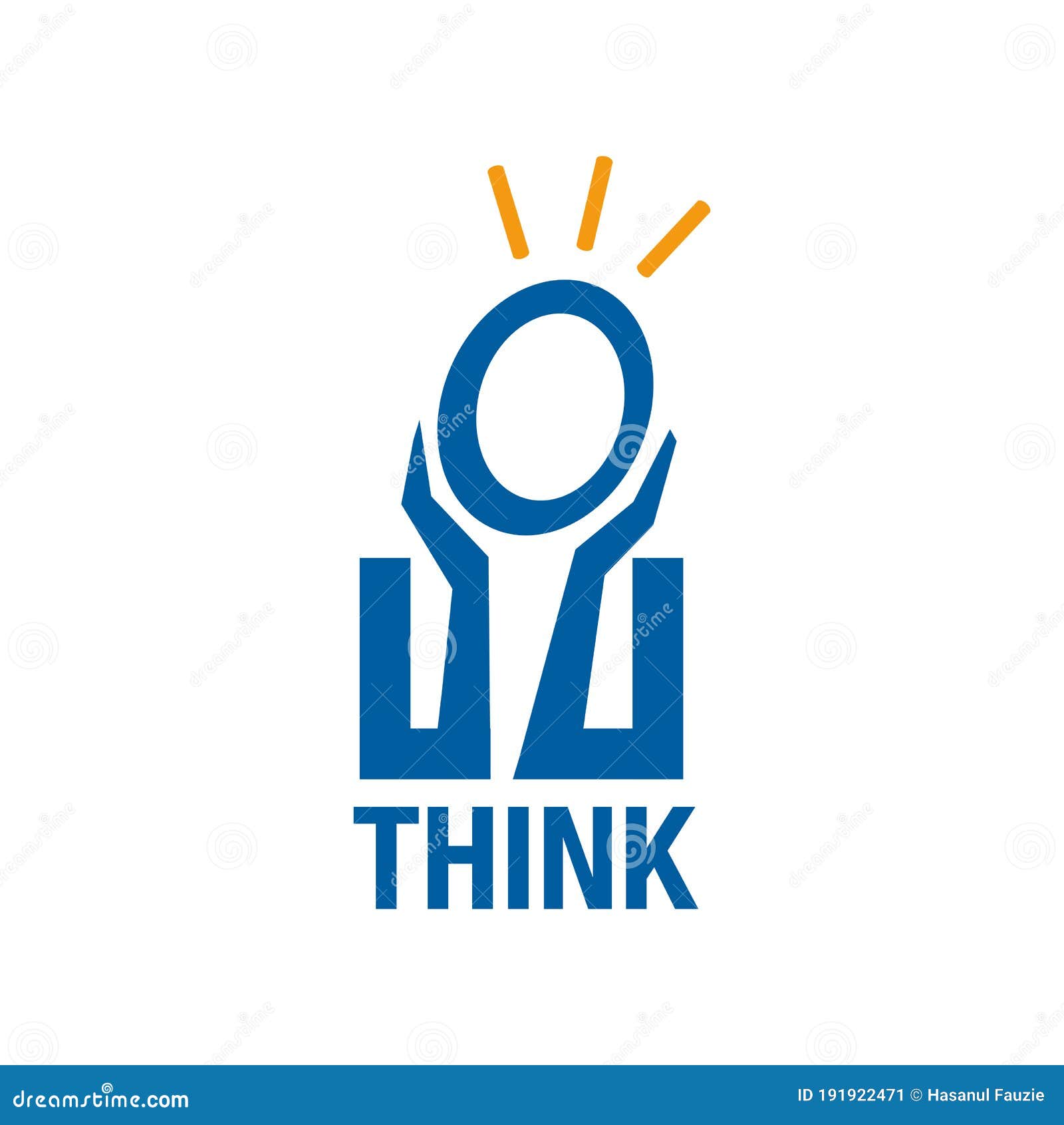 People Think Deep Logo Vector Stock Vector - Illustration of happy ...