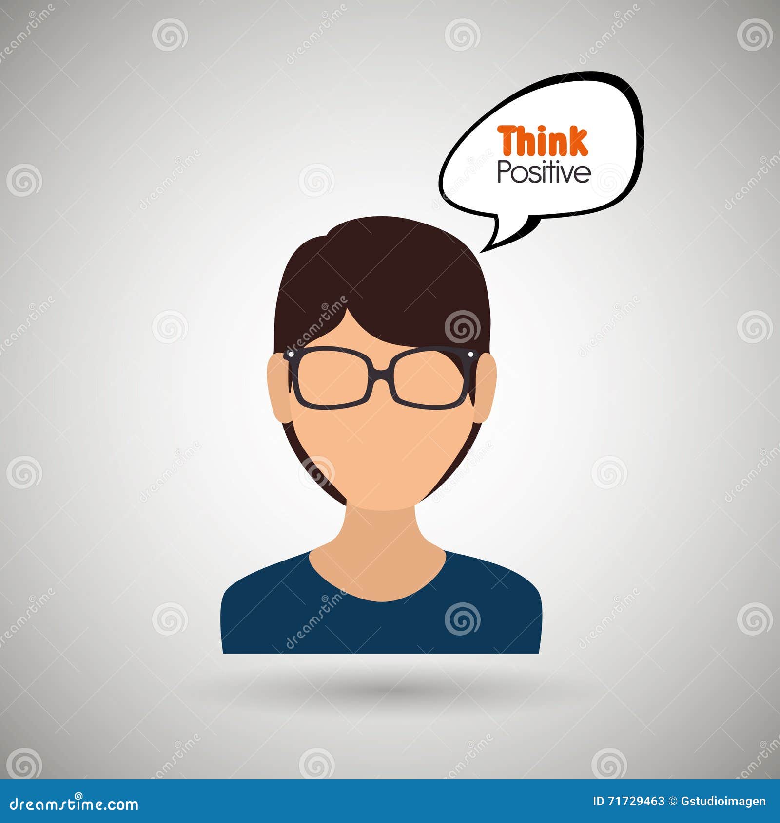 People thinking design stock illustration. Illustration of head - 71729463