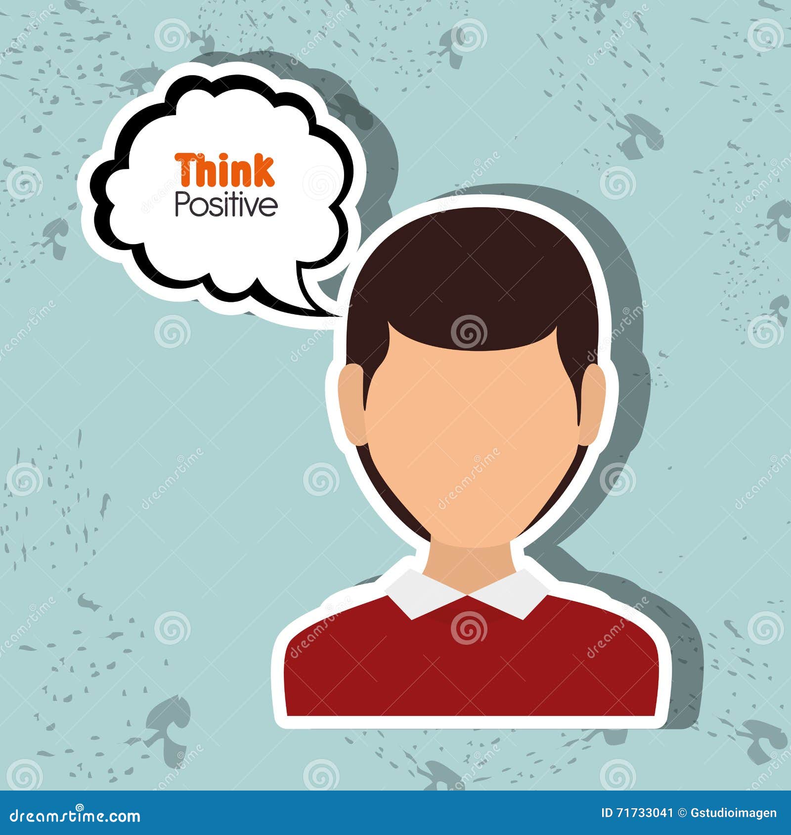 People thinking design stock illustration. Illustration of person ...
