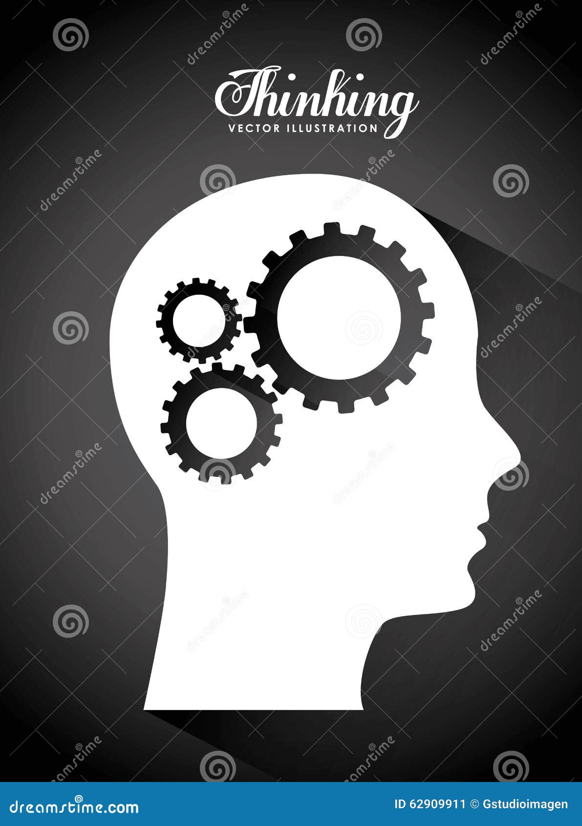 People thinking design stock vector. Illustration of concept - 62909911