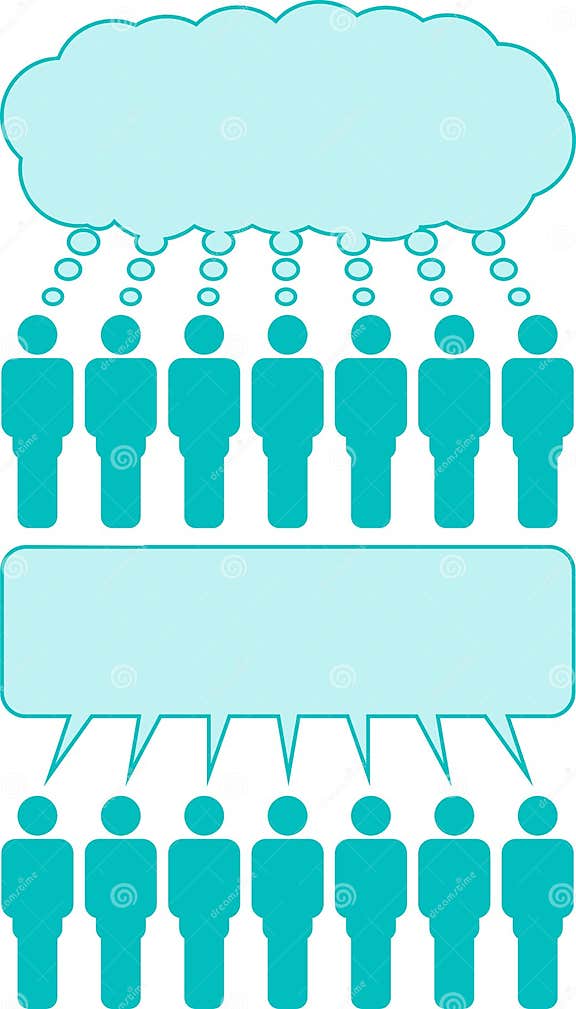 People Thinking and Speaking Stock Vector - Illustration of thinking ...