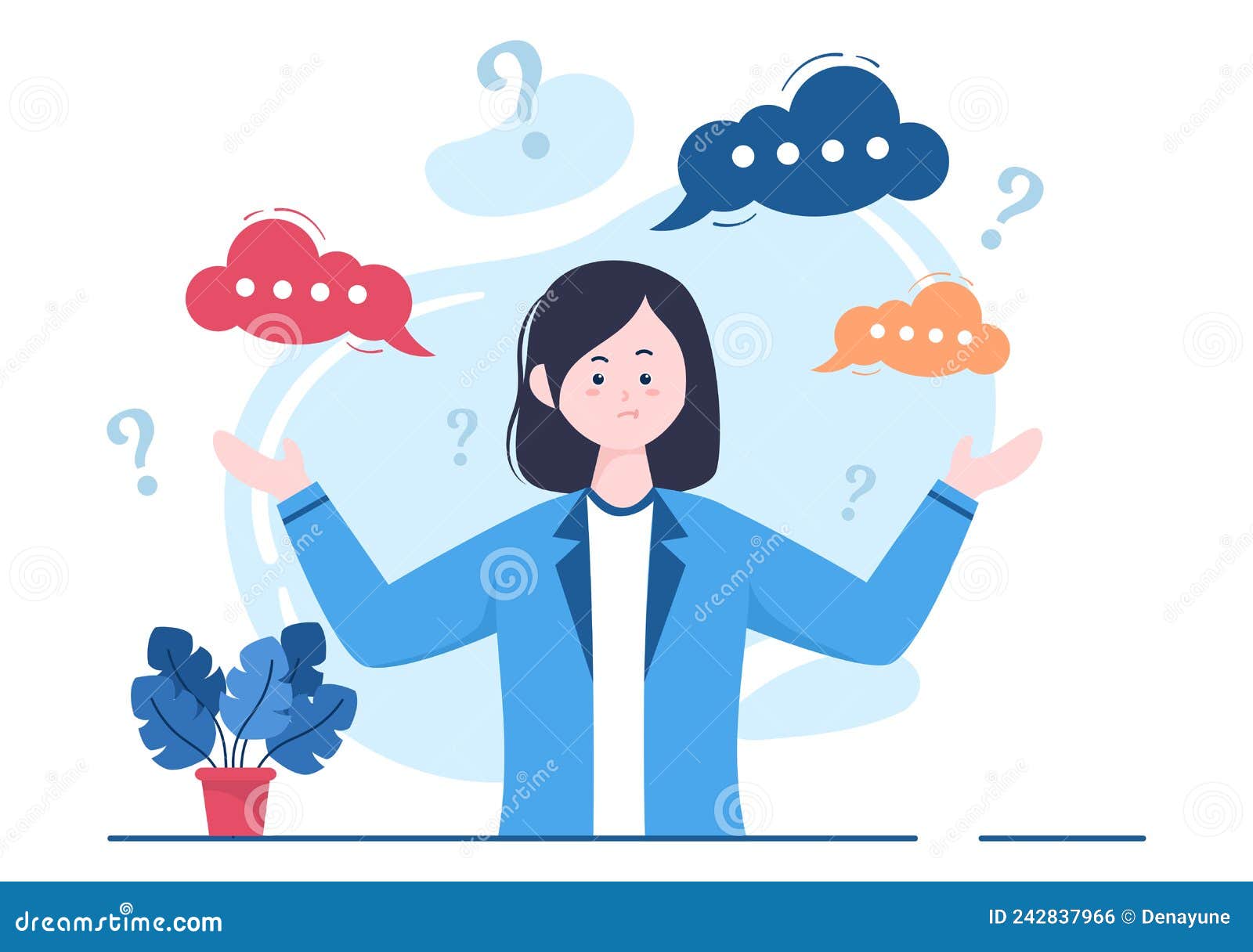 People Thinking To Make Decision, Problem Solving and Find Creative ...