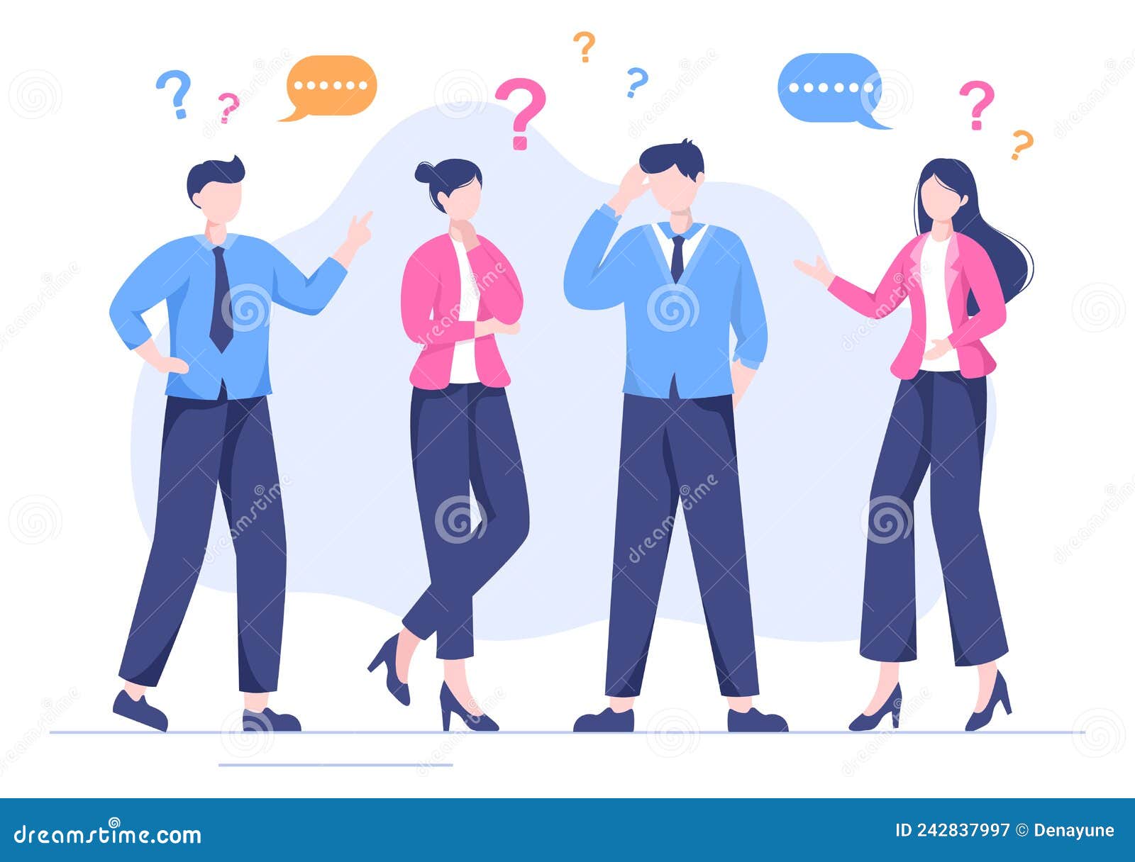 People Thinking To Make Decision, Problem Solving and Find Creative ...