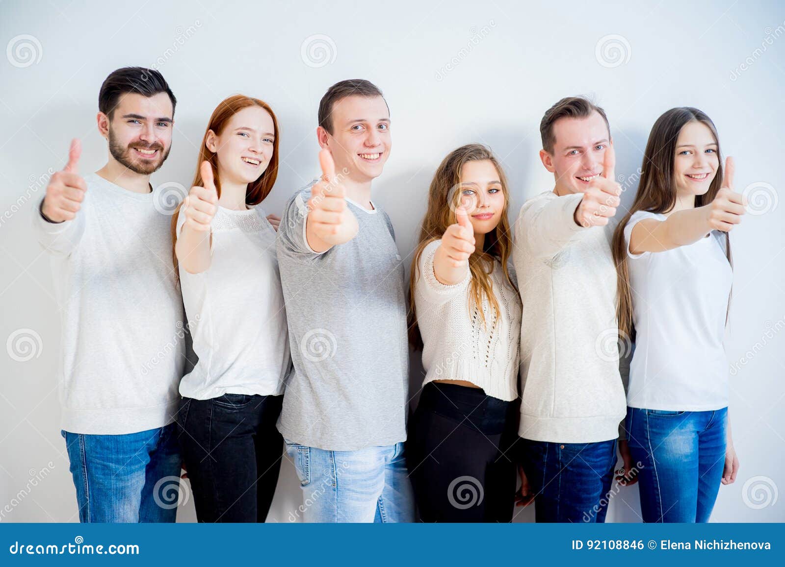 People thumbs up stock photo. Image of beautiful, people - 92108846