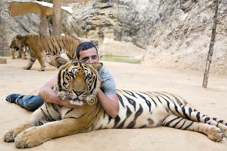 People with tiger temple stock photo. Image of family - 66136160