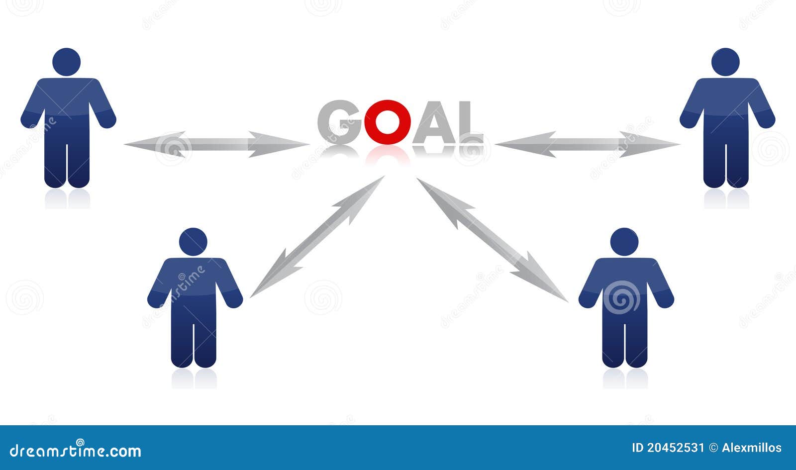 People To Goal Illustration Design Stock Illustration - Illustration of ...