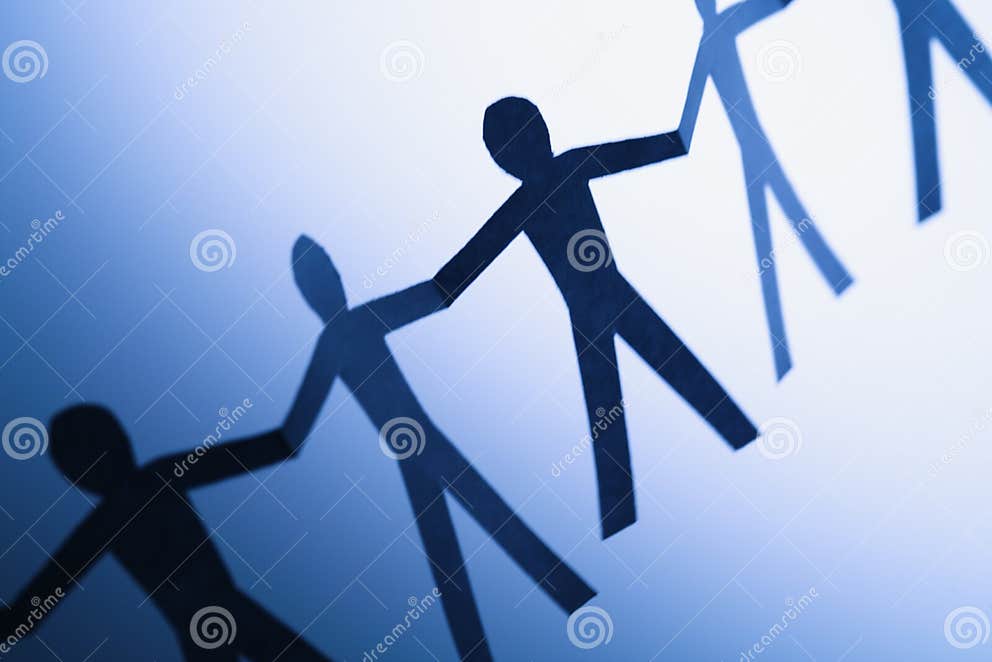 People together stock image. Image of linked, multiethnic - 4413377
