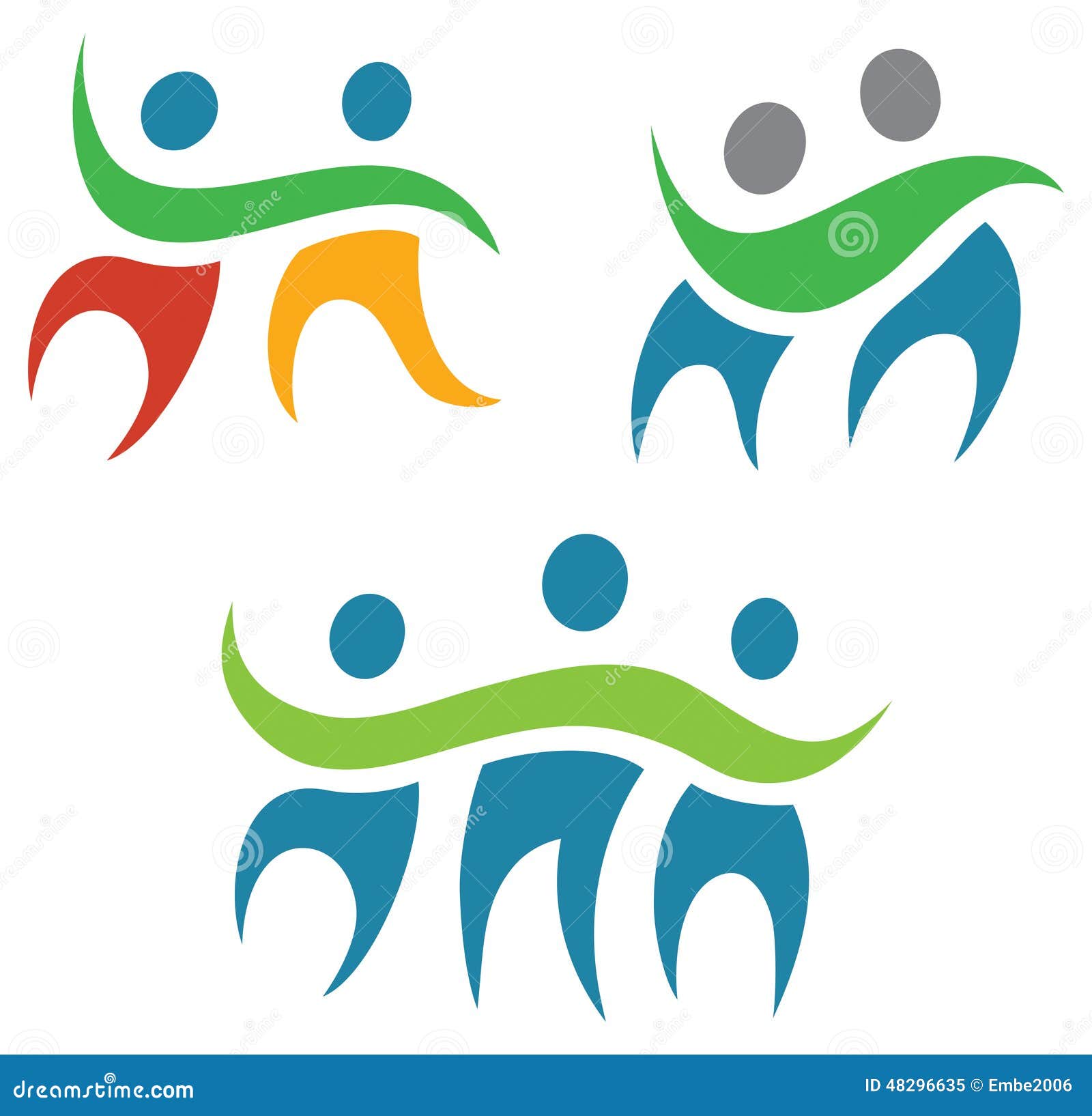 People Together Logo stock vector. Illustration of merge - 48296635