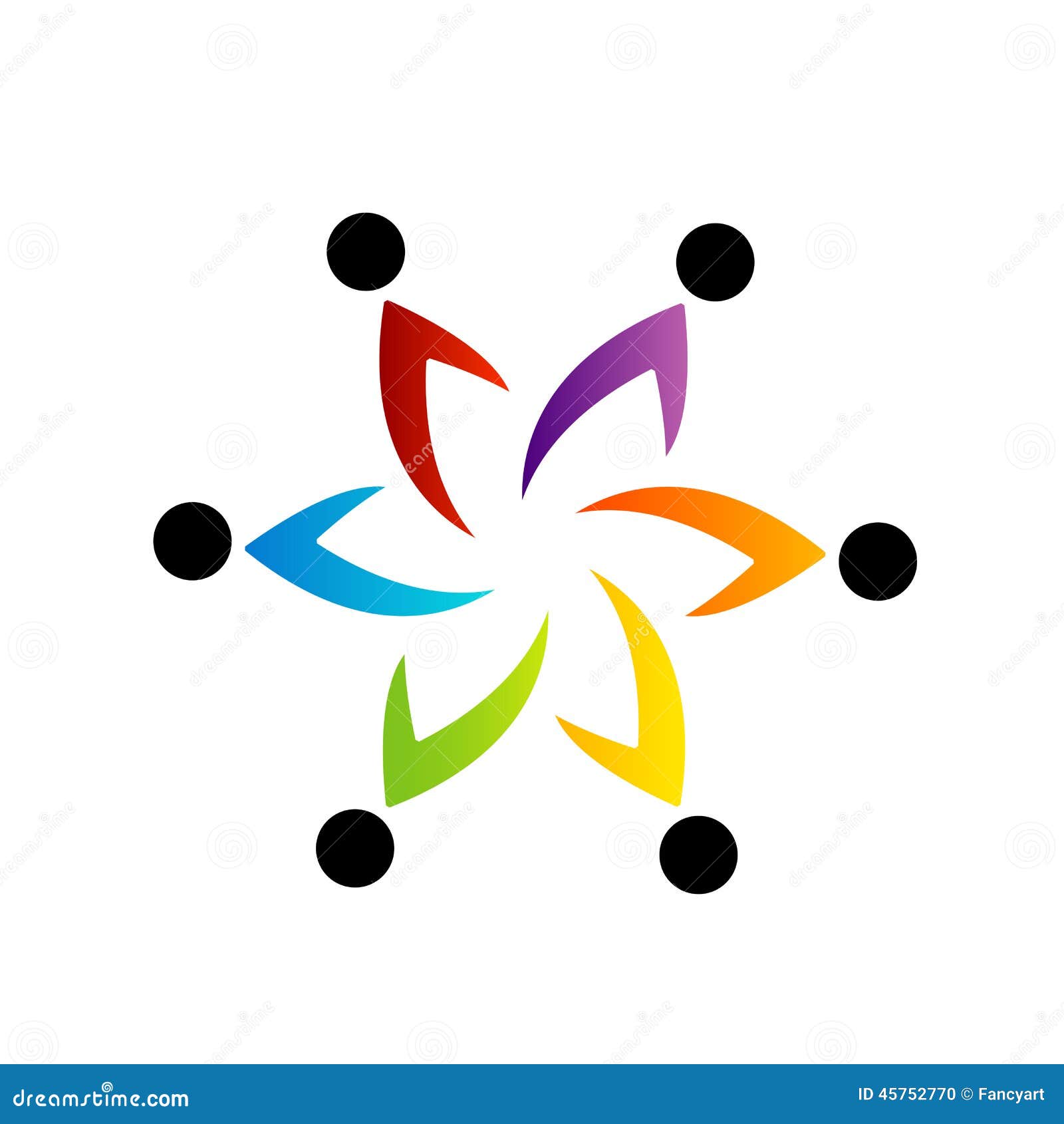 People Together Showing Unity Stock Vector - Illustration of connection ...