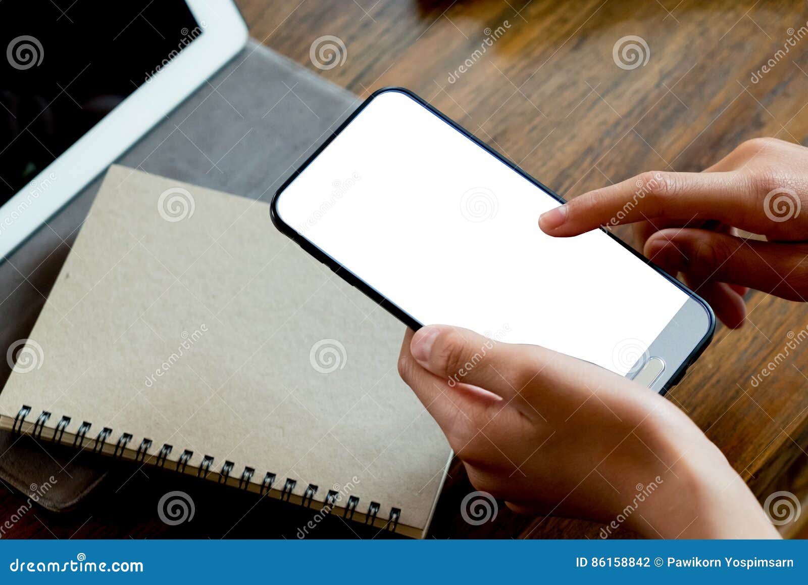 People Touching Screen on Mobile Smart Phone Stock Photo - Image of ...