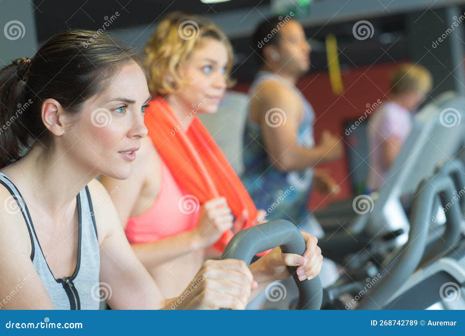 People training in club stock image. Image of center - 268742789