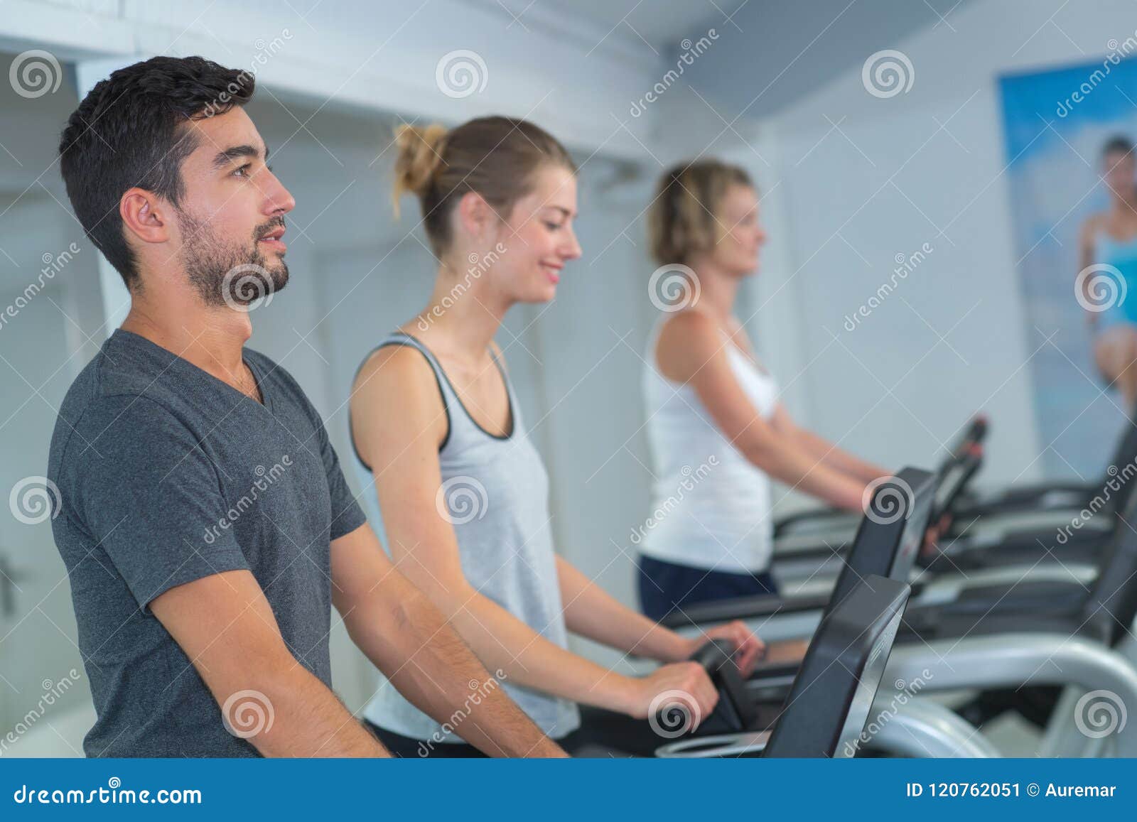People Training in Gym with People Stock Image - Image of background ...