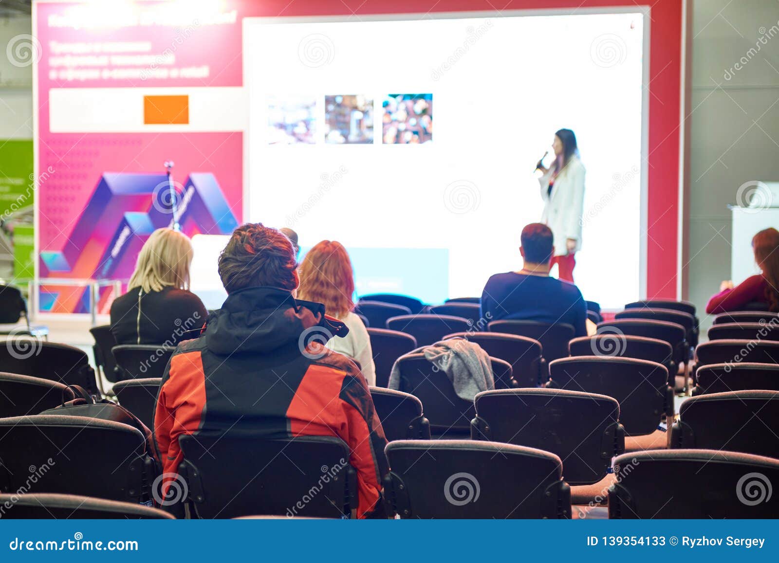 People in training lecture editorial stock photo. Image of lecturer ...