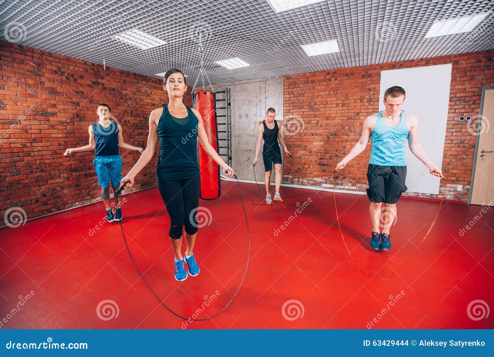 People Training with Skipping Rope Stock Photo - Image of rope, pretty ...