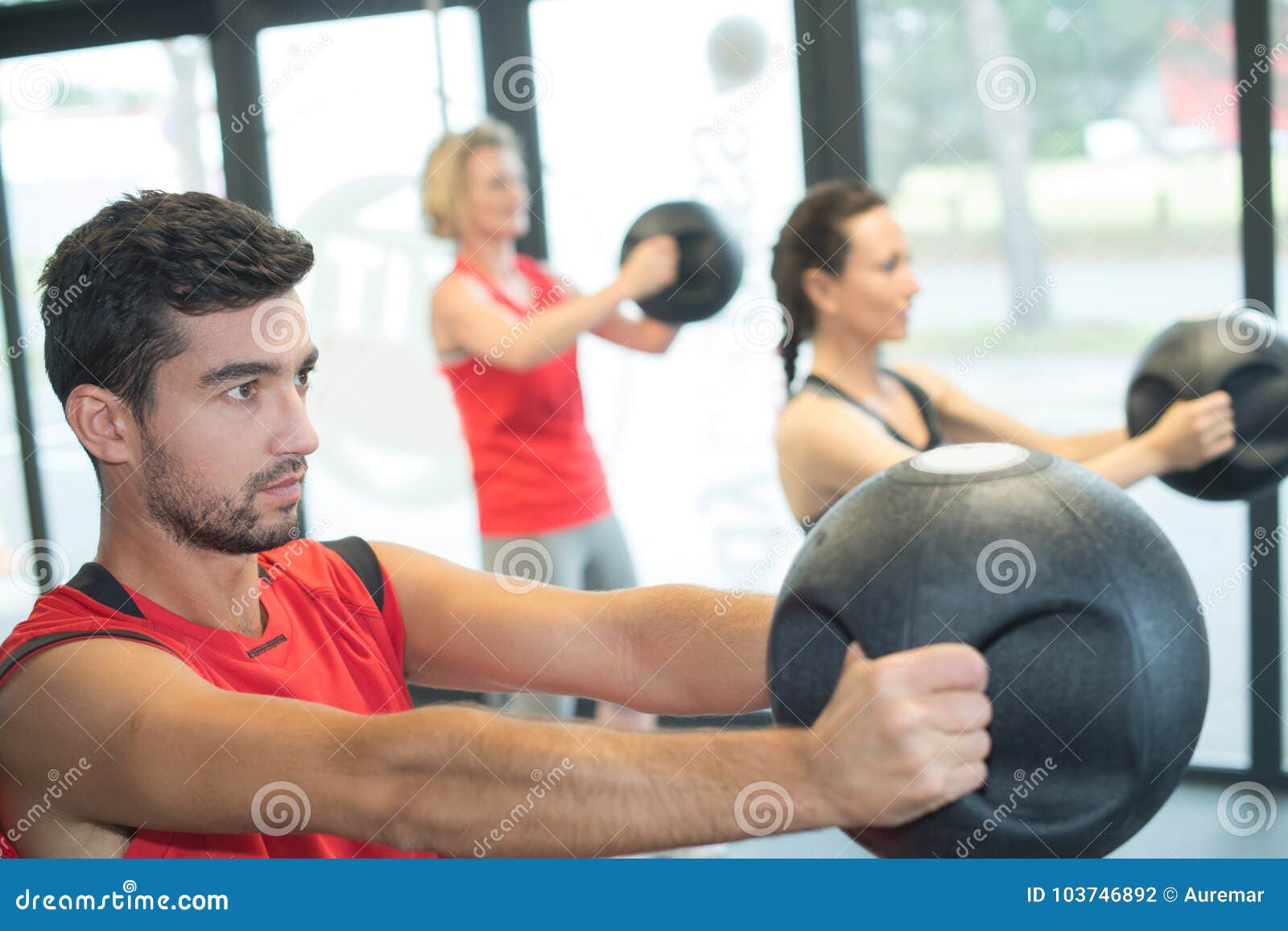 People training their body stock photo. Image of bodybuilder - 103746892