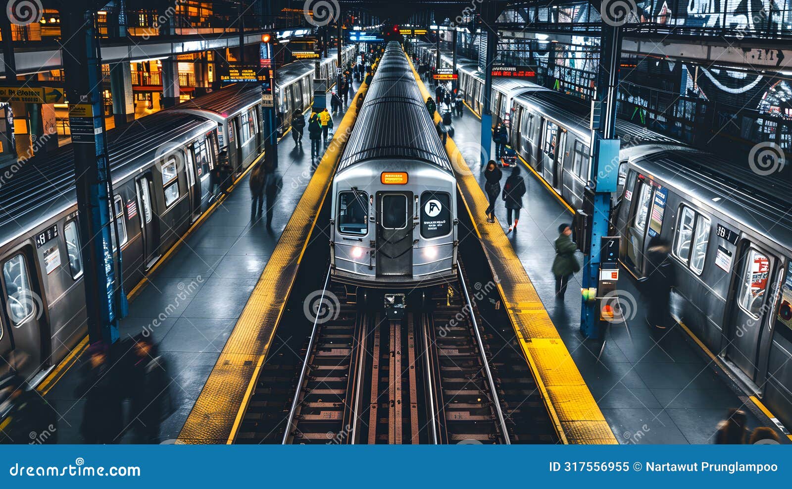 People Traveling in the Subway Station Stock Illustration ...