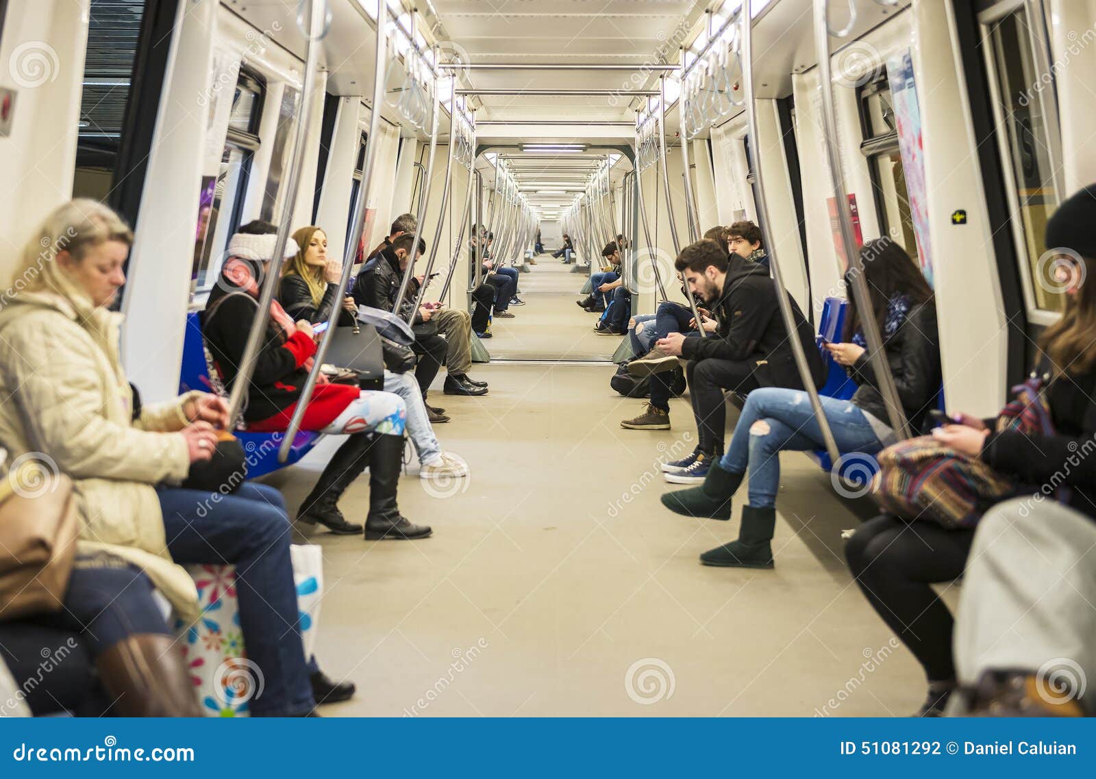 People Travelling with the Subway Editorial Photography - Image of ...