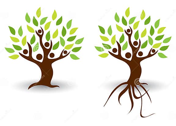 People tree stock vector. Illustration of clip, business - 23595304