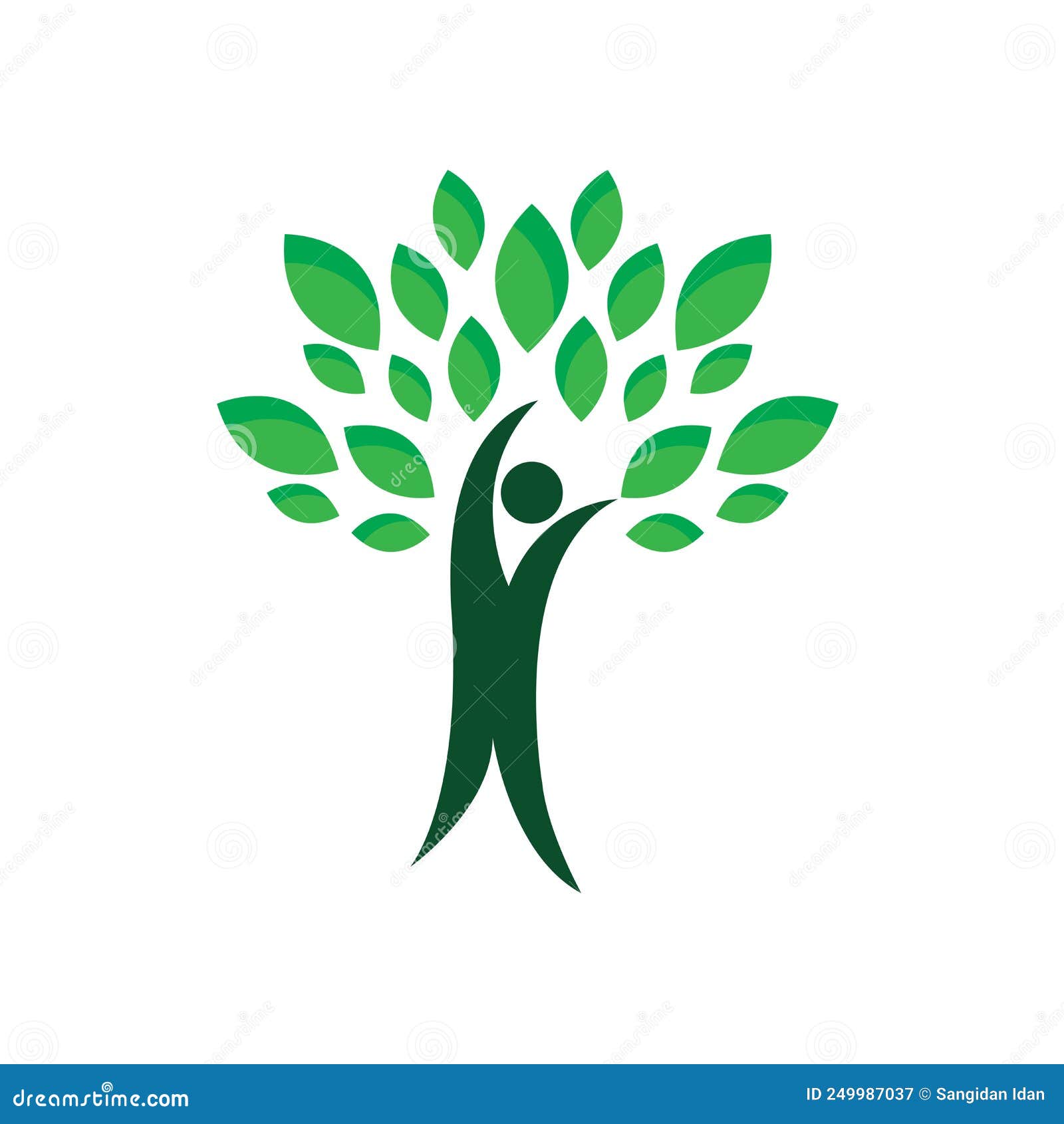 People Tree Icon Vector Concept Design Template Stock Vector ...