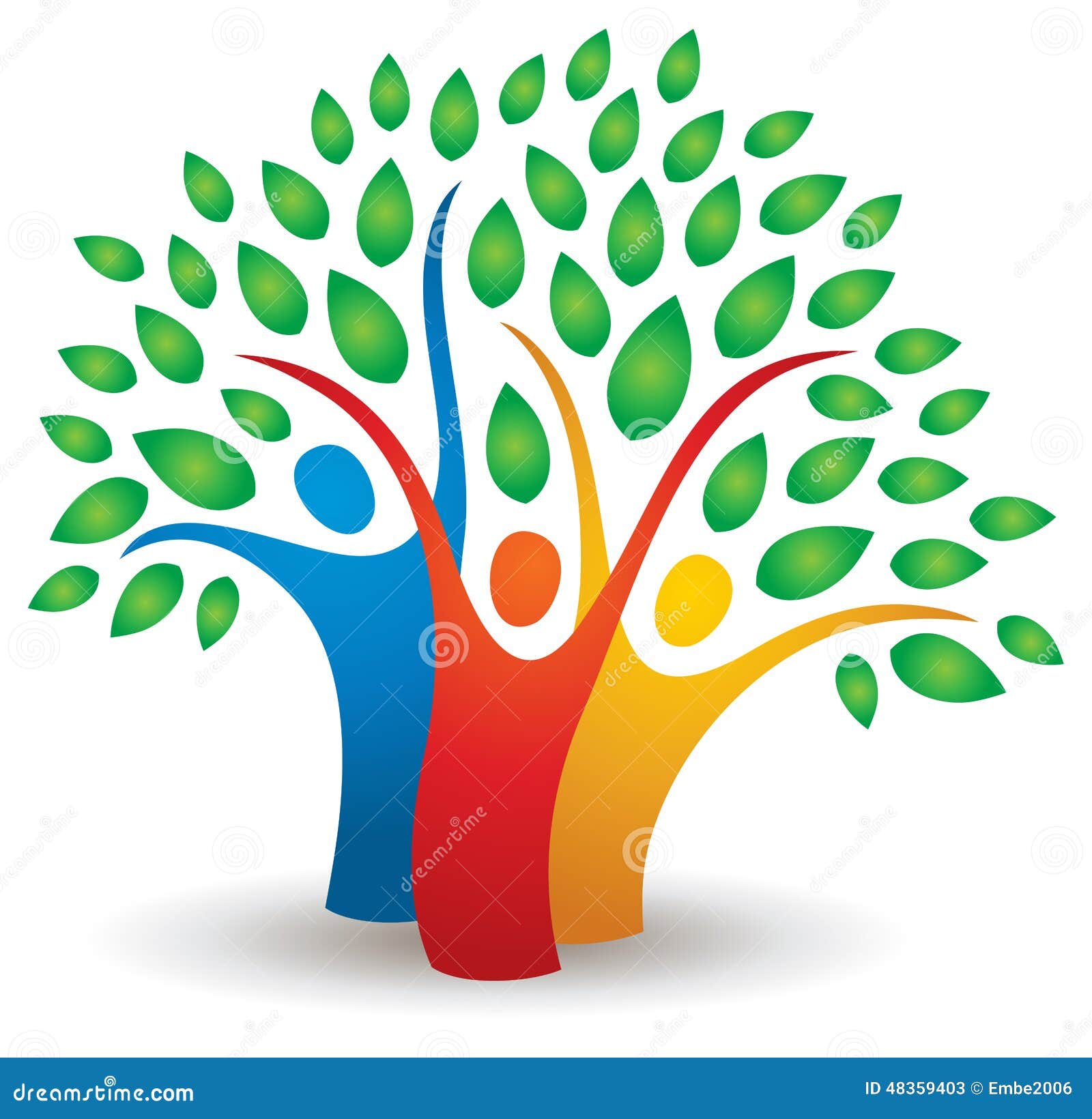 People Tree Logo stock vector. Illustration of identity - 48359403
