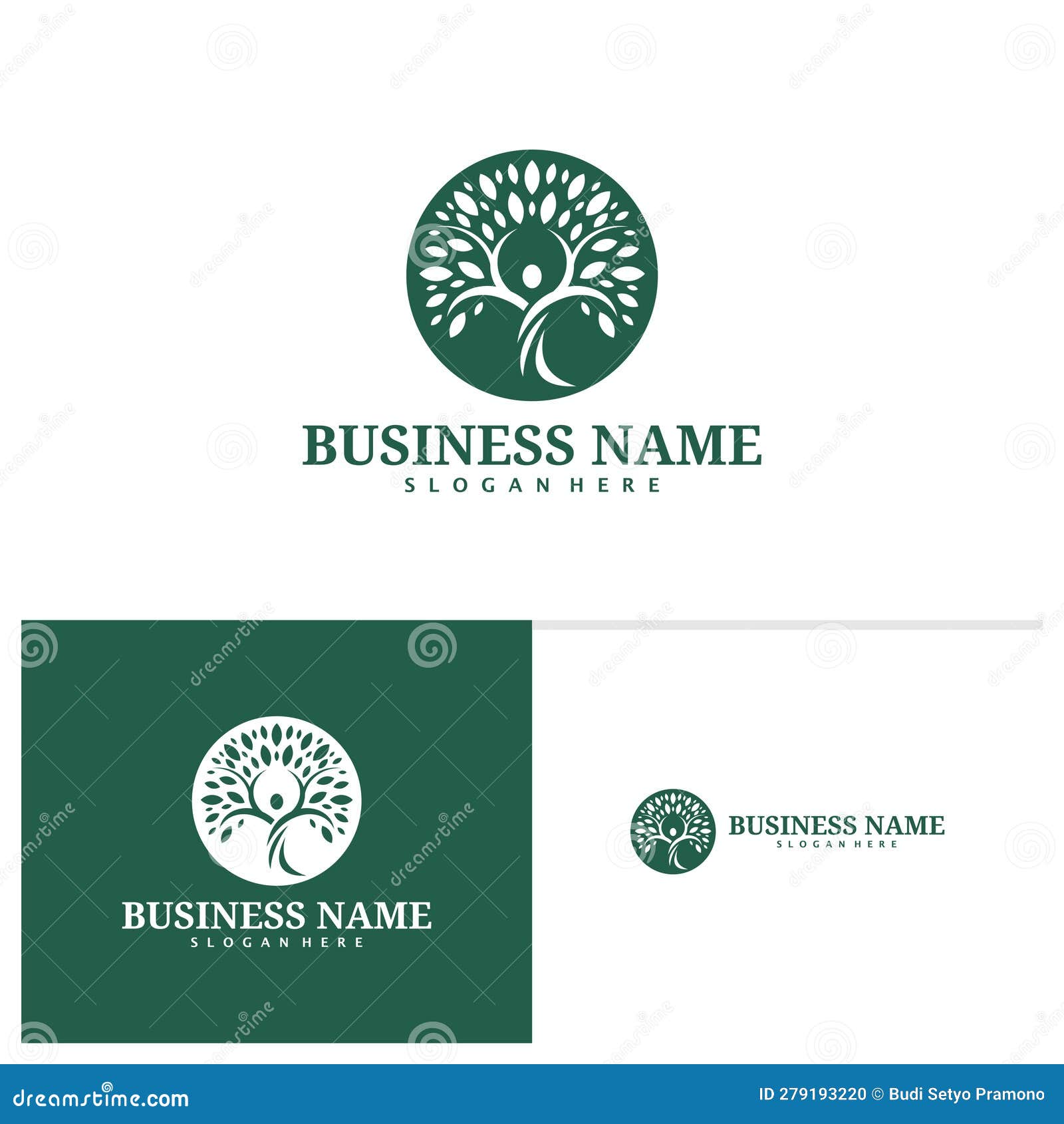 People Tree Logo Template, Creative Nature Logo Design Vector, Tree ...