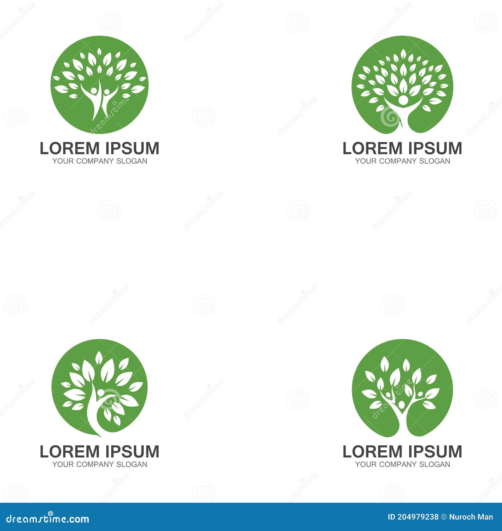 People Tree Logo Template Design Vector Stock Vector - Illustration of ...
