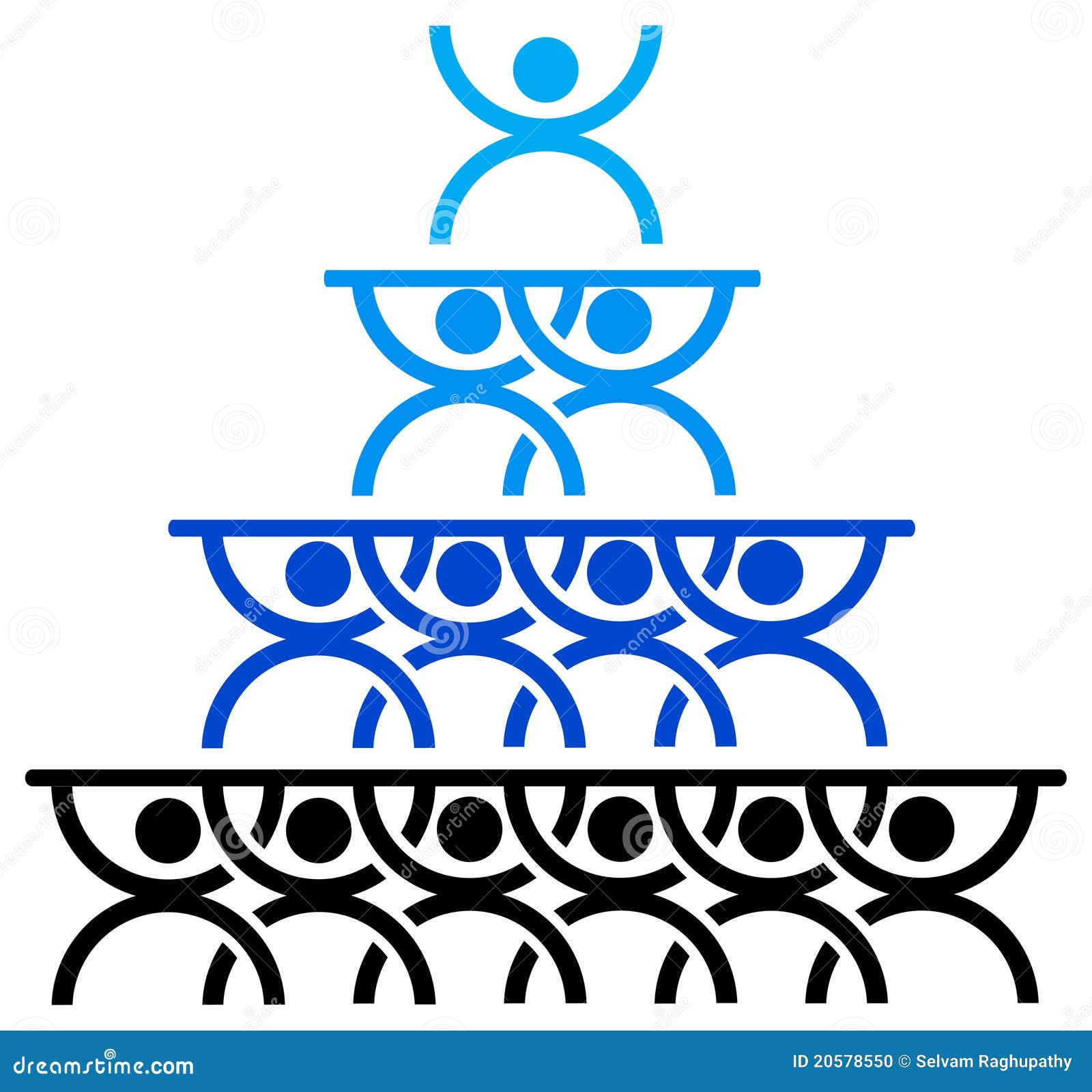 People triangle stock vector. Illustration of clip, triangle - 20578550