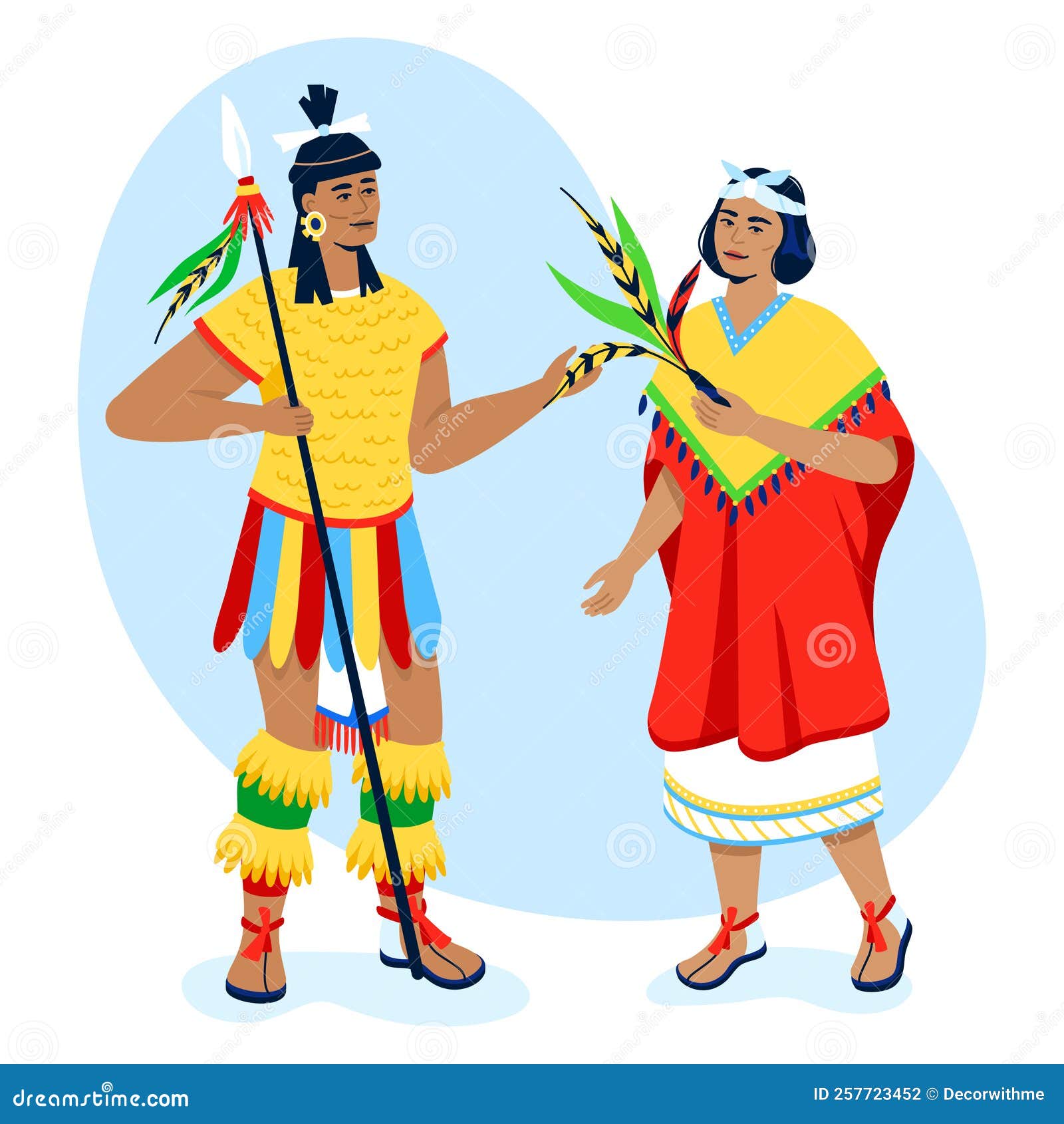 People from the Tribe - Modern Colored Vector Poster Stock Vector ... People from the Tribe - Modern Colored Vector Poster Stock Vector ...