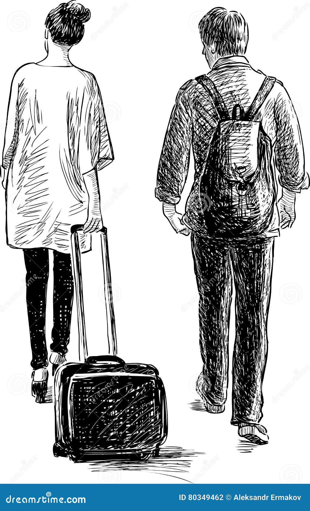 People in a trip stock vector. Illustration of female - 80349462