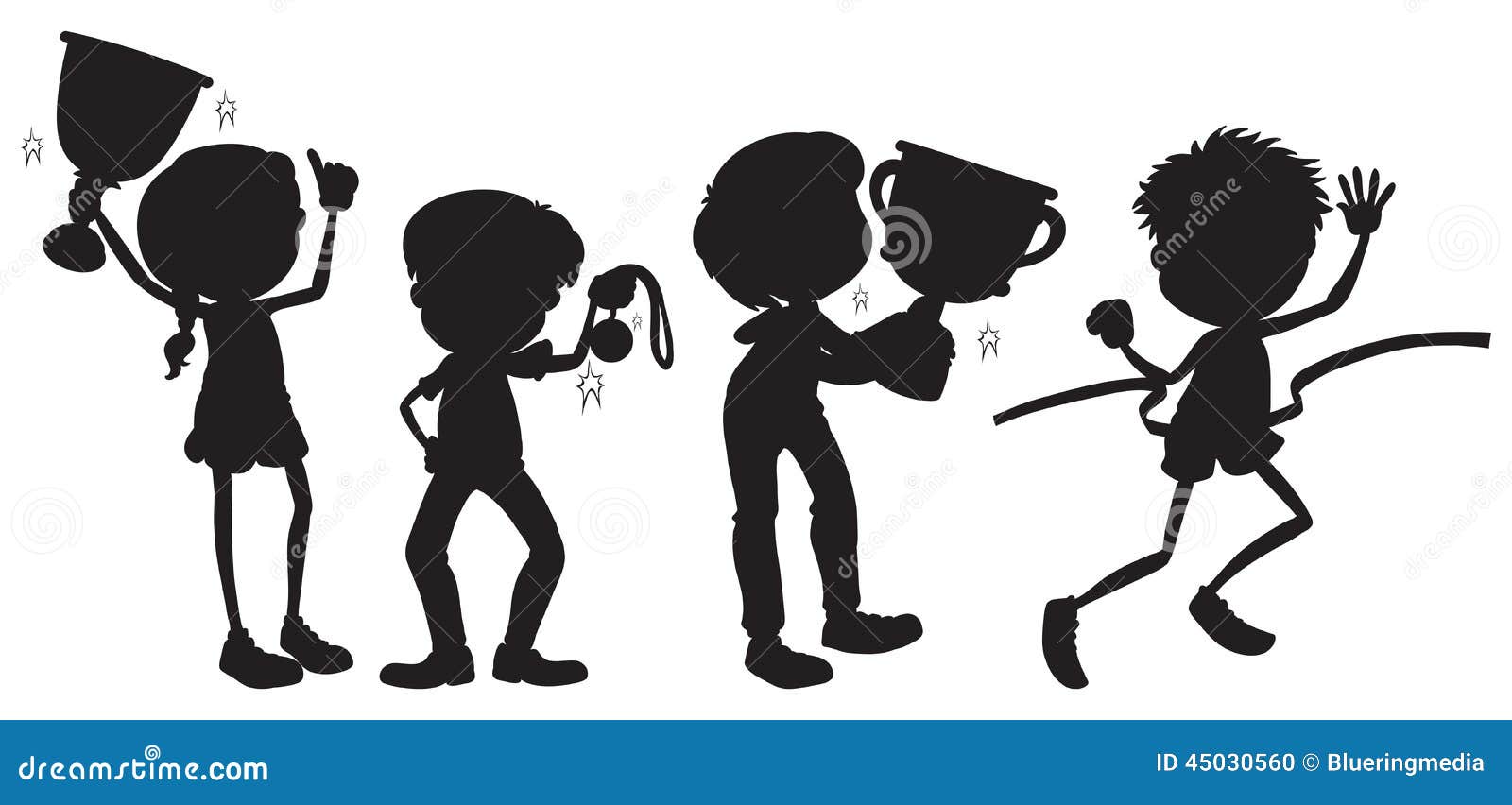 People and trophy stock vector. Illustration of series - 45030560