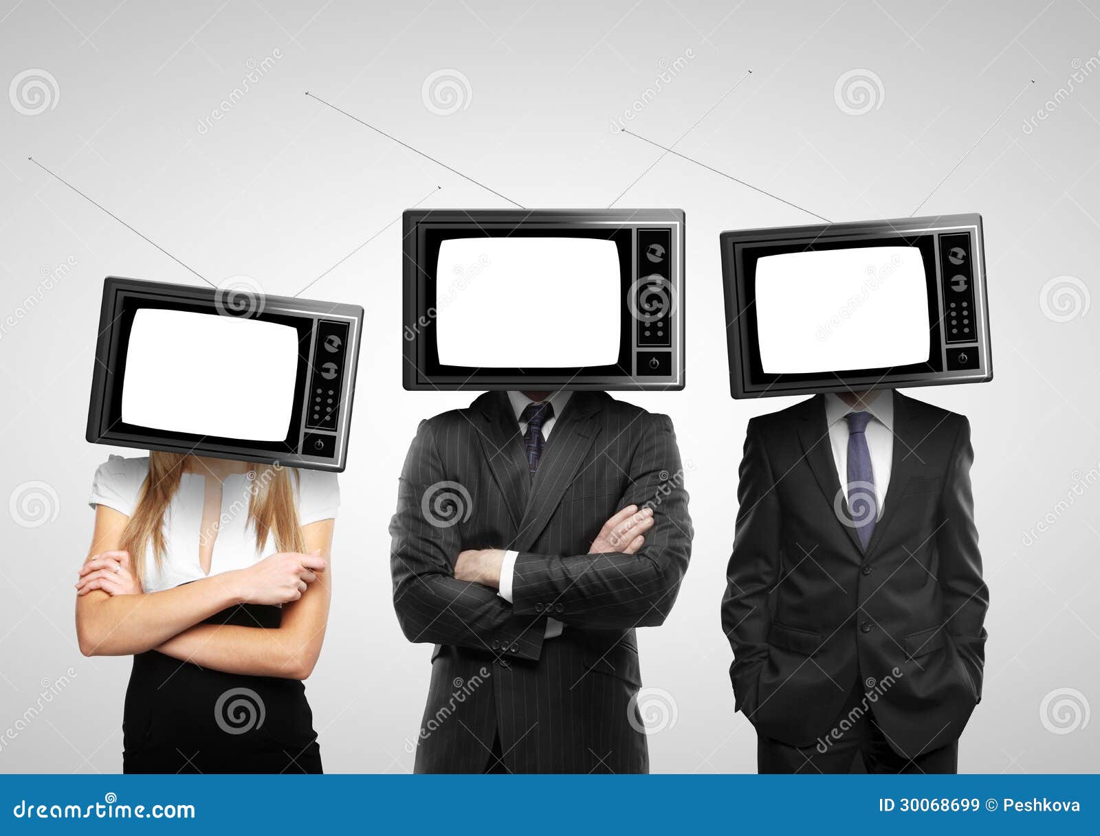 People with tv head stock image. Image of reception, person - 30068699