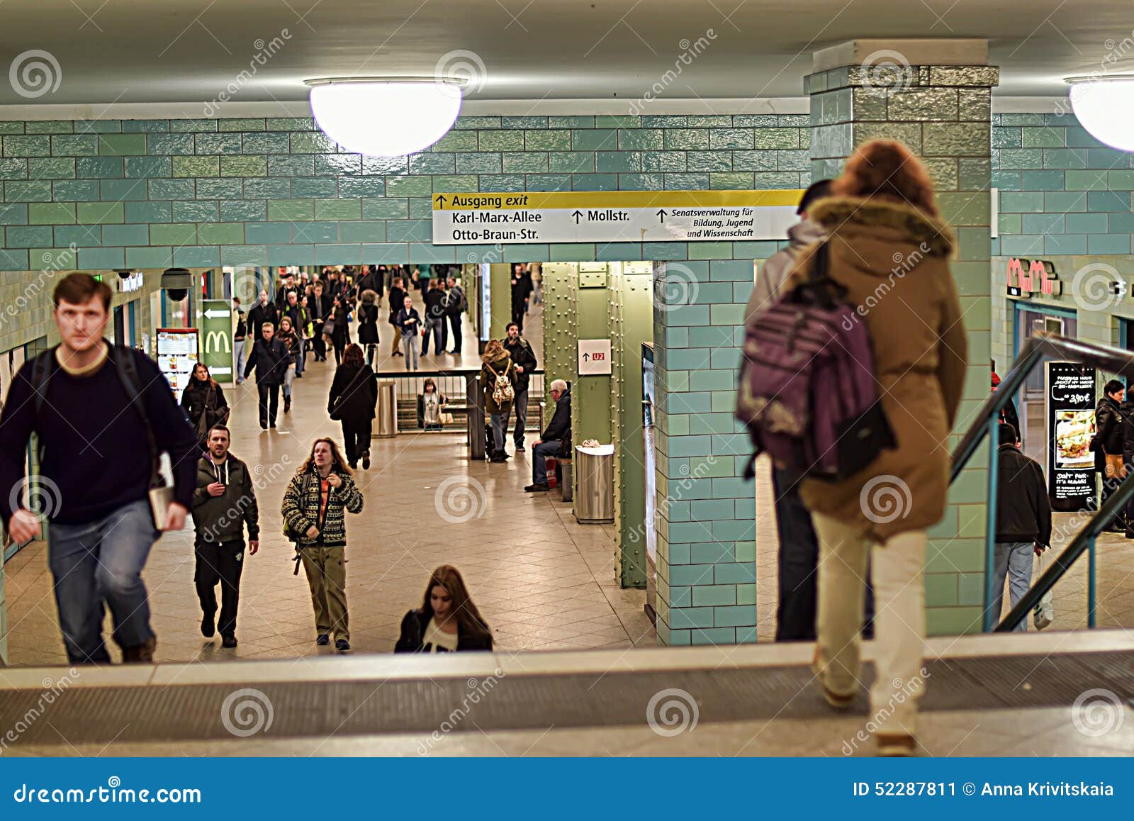 People in underground editorial photo. Image of germany - 52287811
