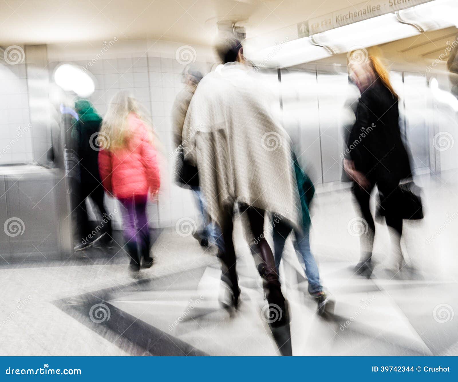 People in the Underground, Blurred Stock Photo - Image of hamburg, city ...