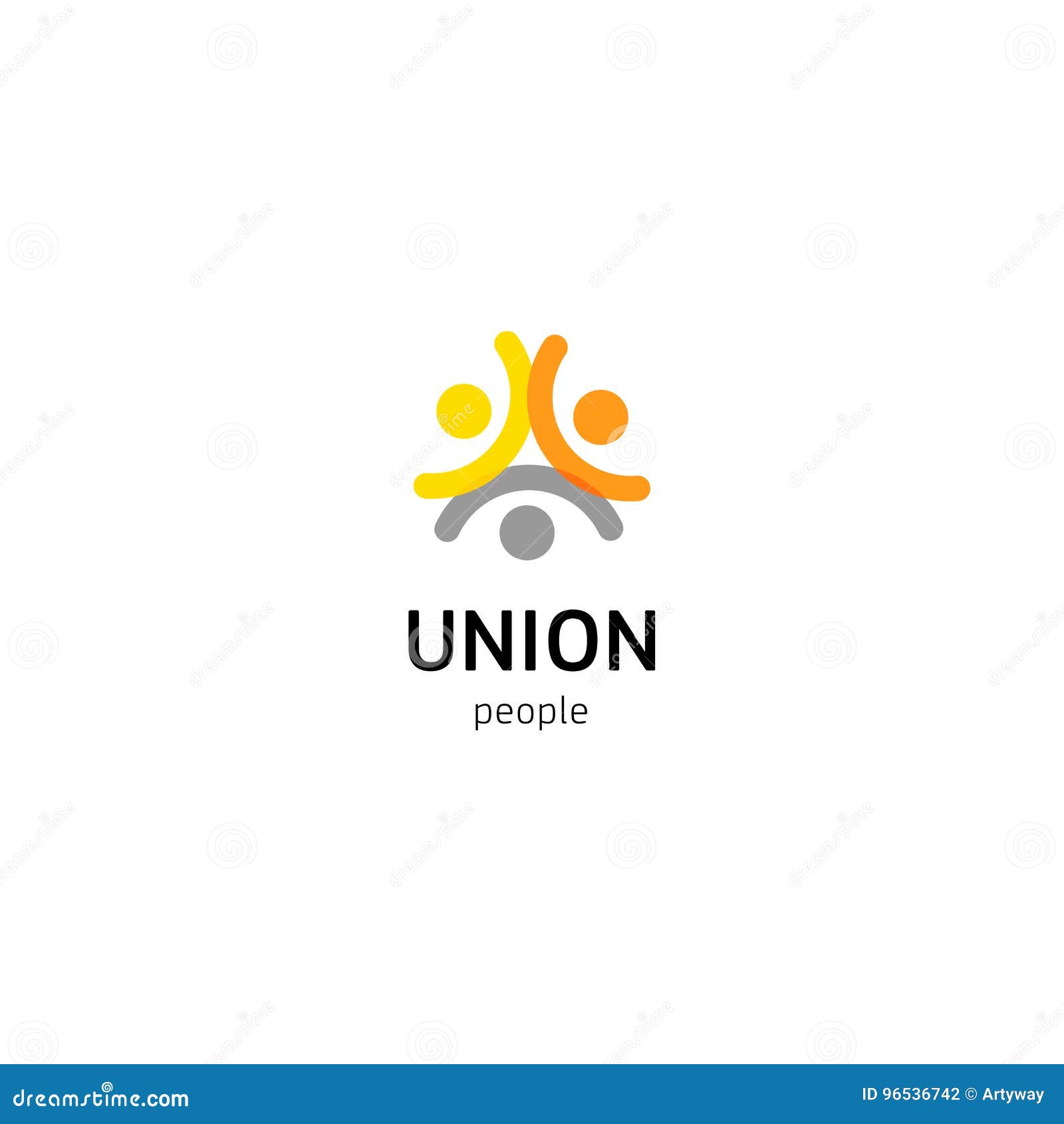 People Union Vector Logo. Common People Logotype Isolated Template ...