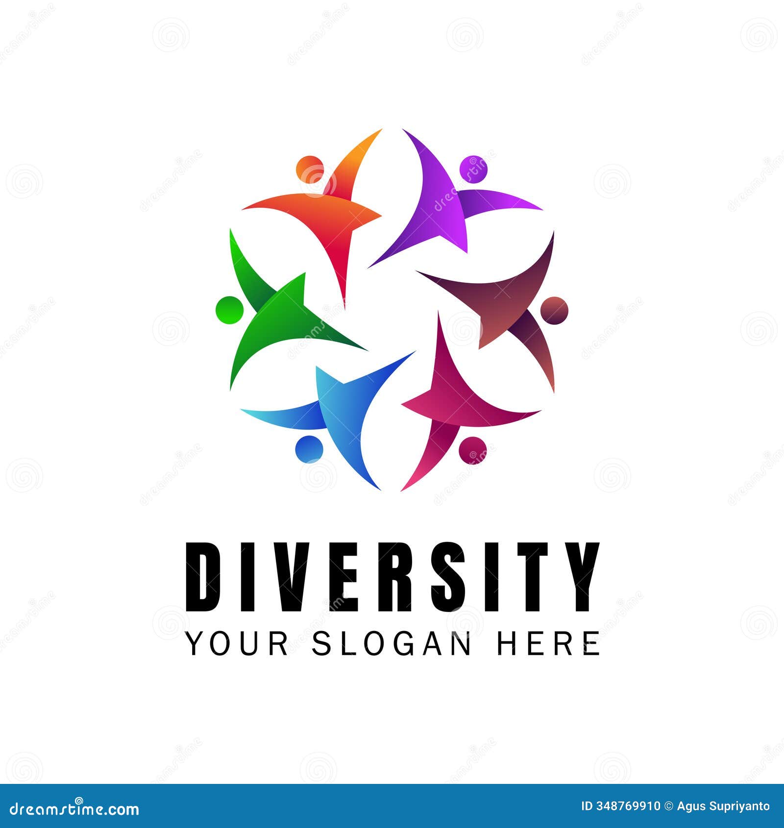 People and Unity Logo Vector Illustration. Collaborative, Teamwork ...