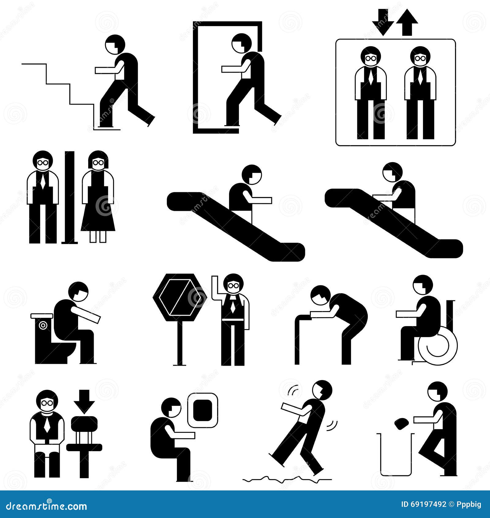 People universal sign stock illustration. Illustration of icons - 69197492