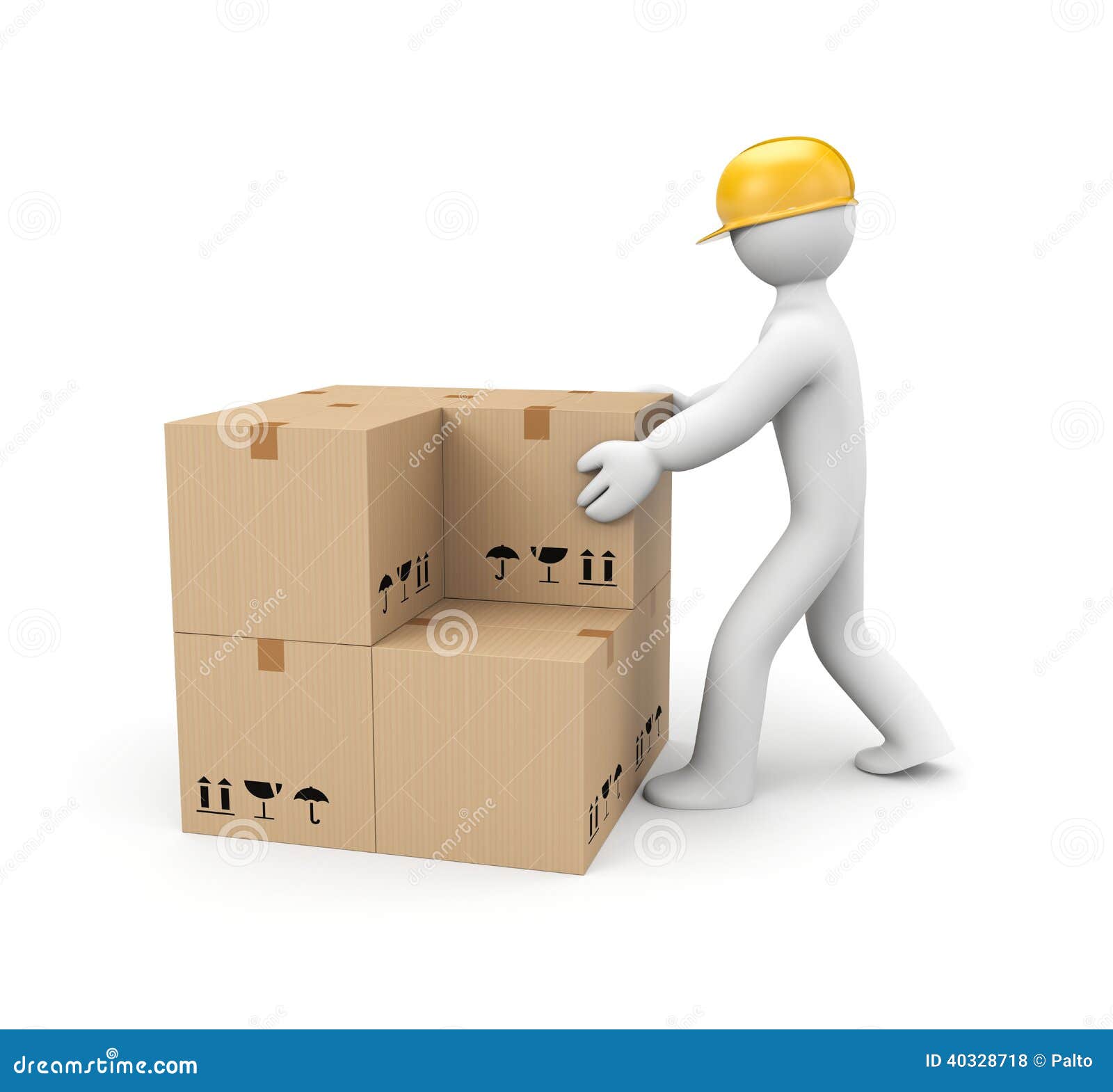 People unload cargo stock illustration. Illustration of lading - 40328718