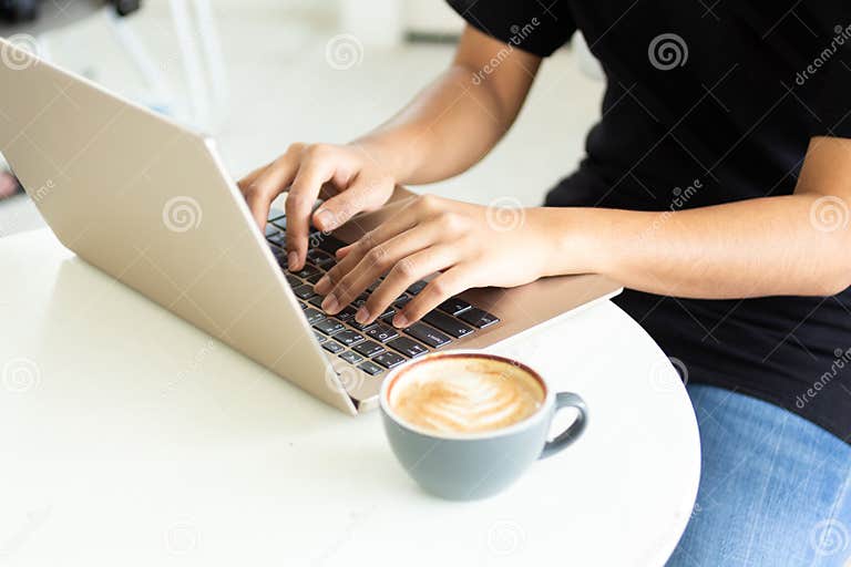 People Use of Computer To Work for Convenience, Electronic Document ...