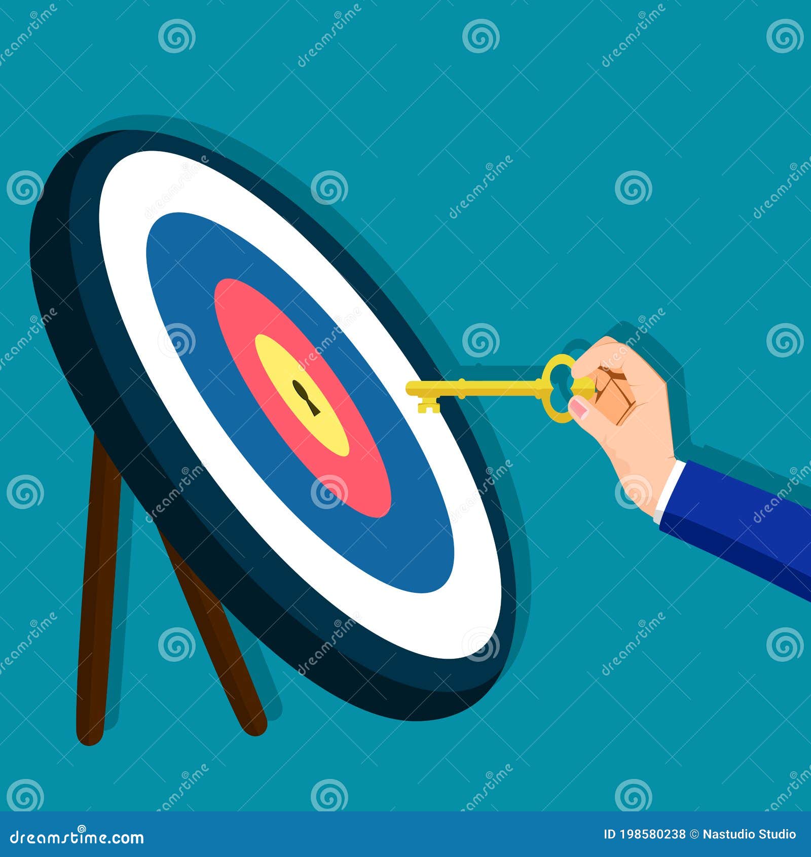 Unlock Ideas And Potential Achievement. Vector Illustration ...