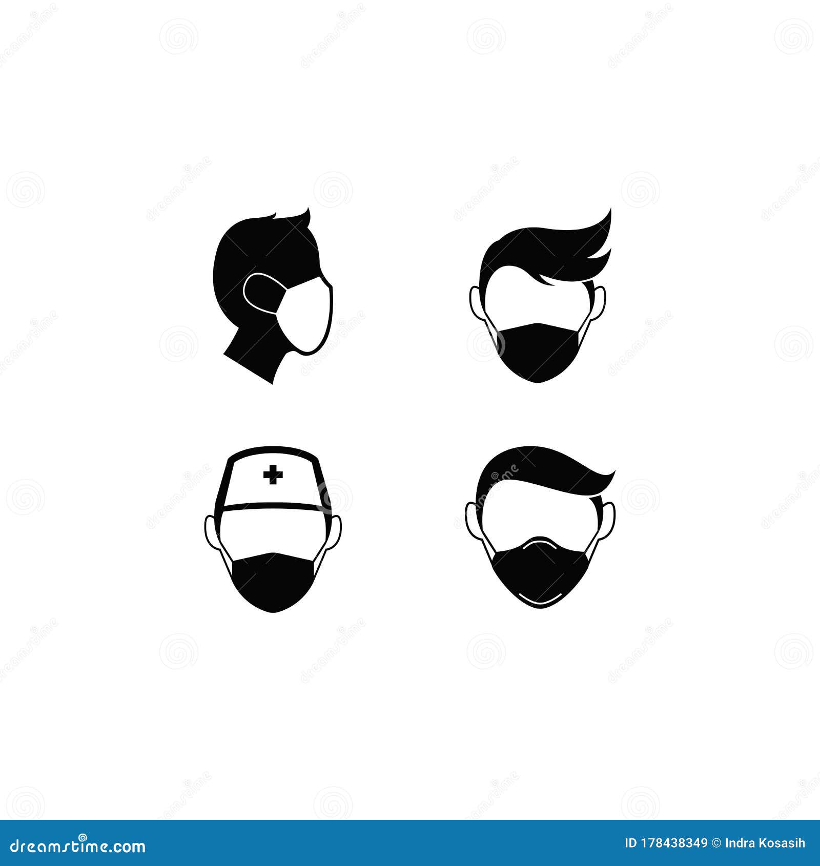 People Use Mask Logo Vector Icon Template Stock Illustration ...