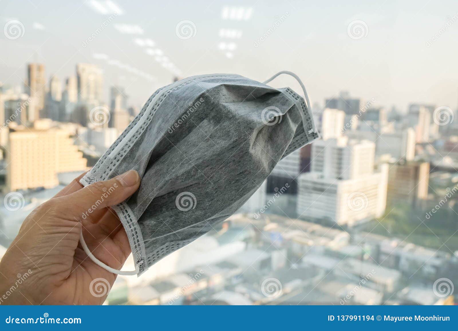 People Use Mask for Pollution PM 2.5 Prevention Stock Photo - Image of ...