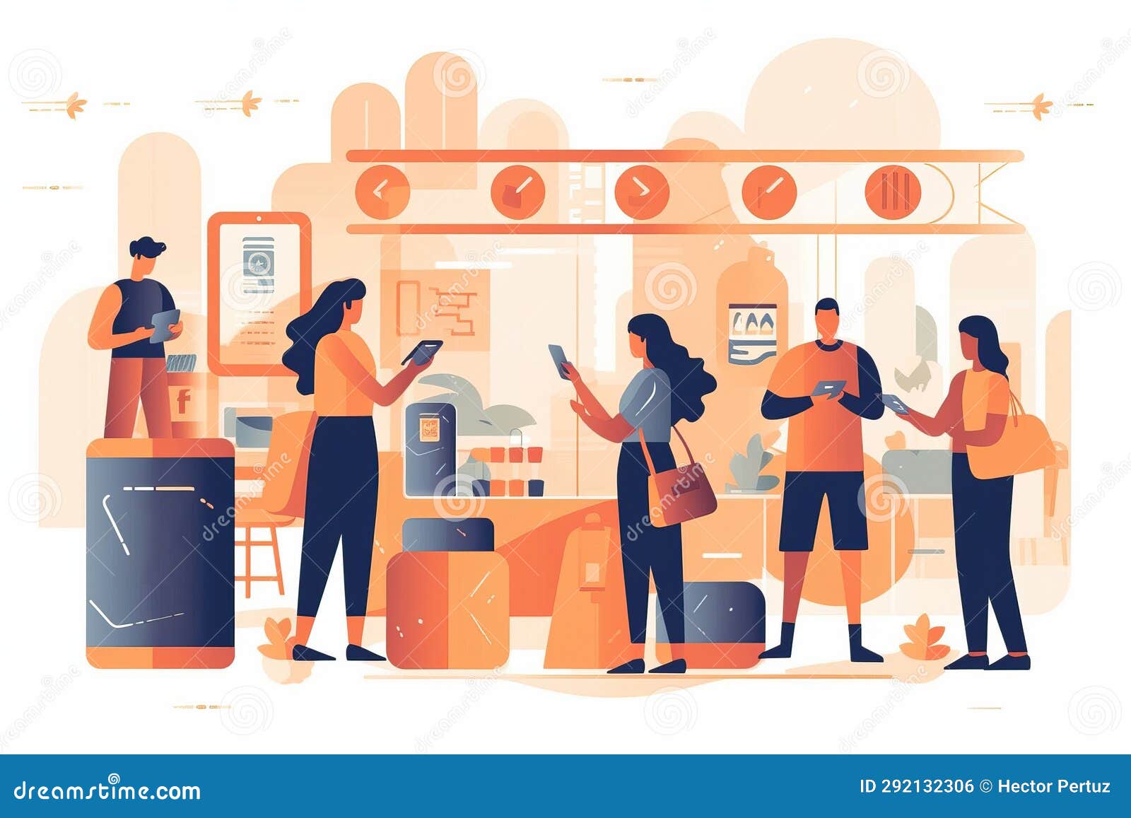 People Use Mobile Payment. Mobile Contactless Payment Scanning ...