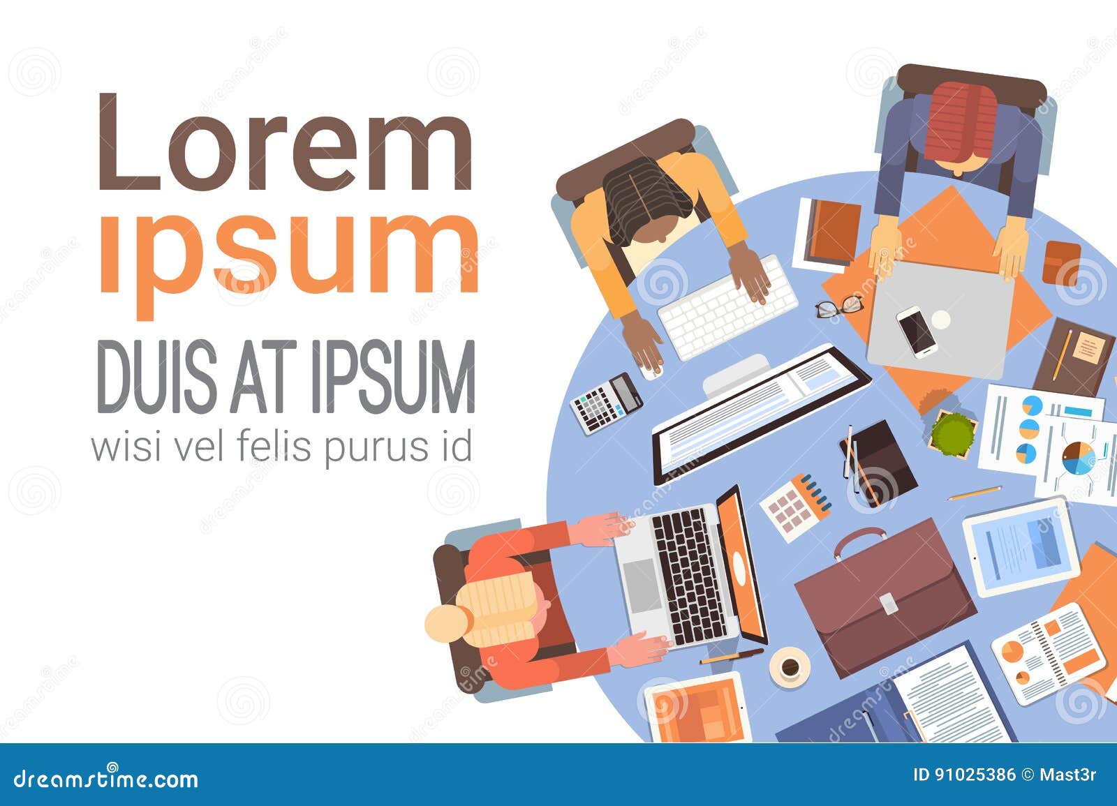 Top View Teamwork Concept, Engineer And Workers Discussing Project Of ...