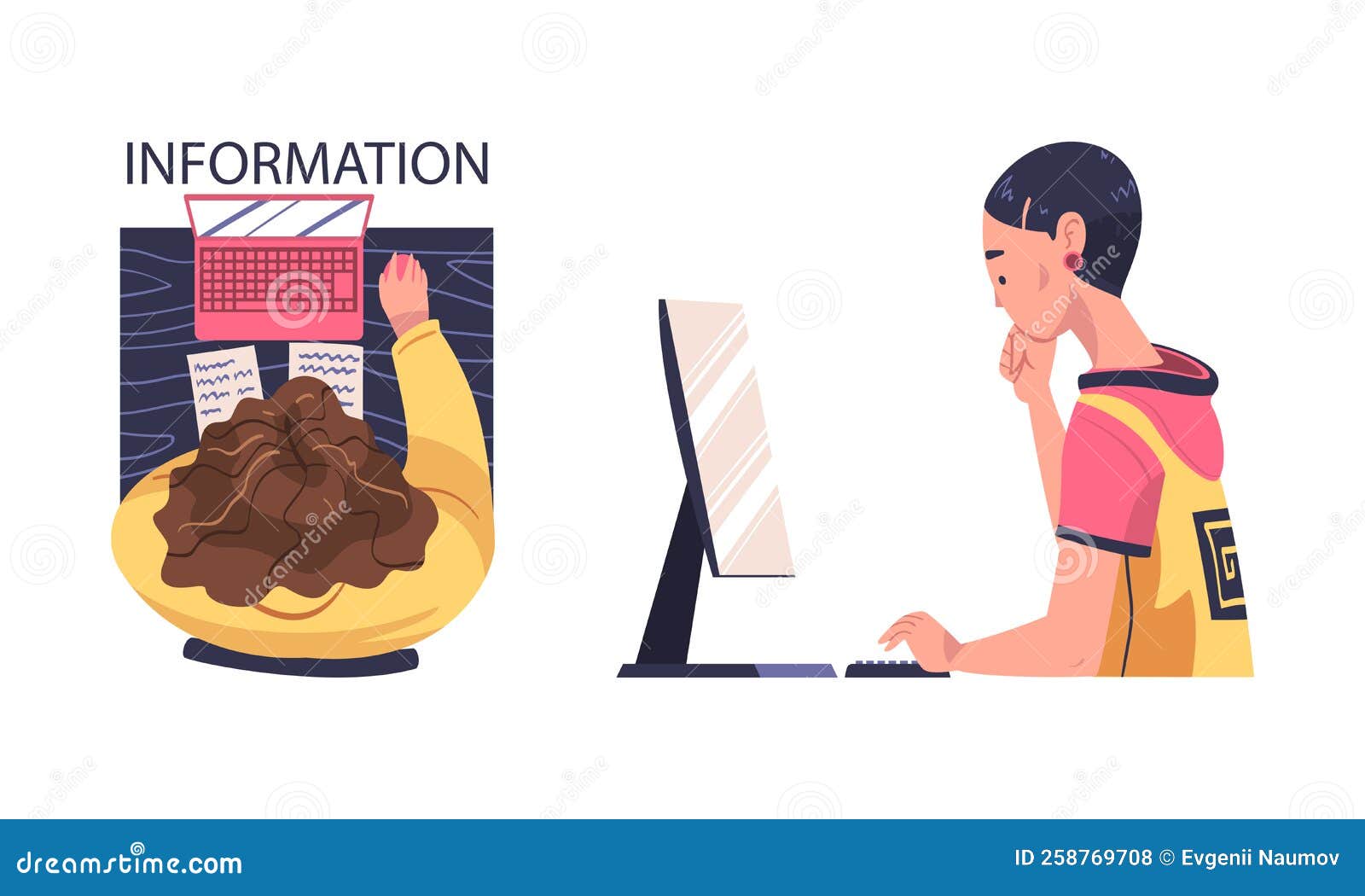 People Using Laptopcomputers for Communicating and Searching for ...